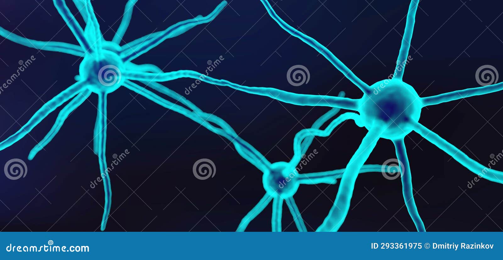 Neurons Brain Cell Medical Background. Stock Image - Image of nerve ...