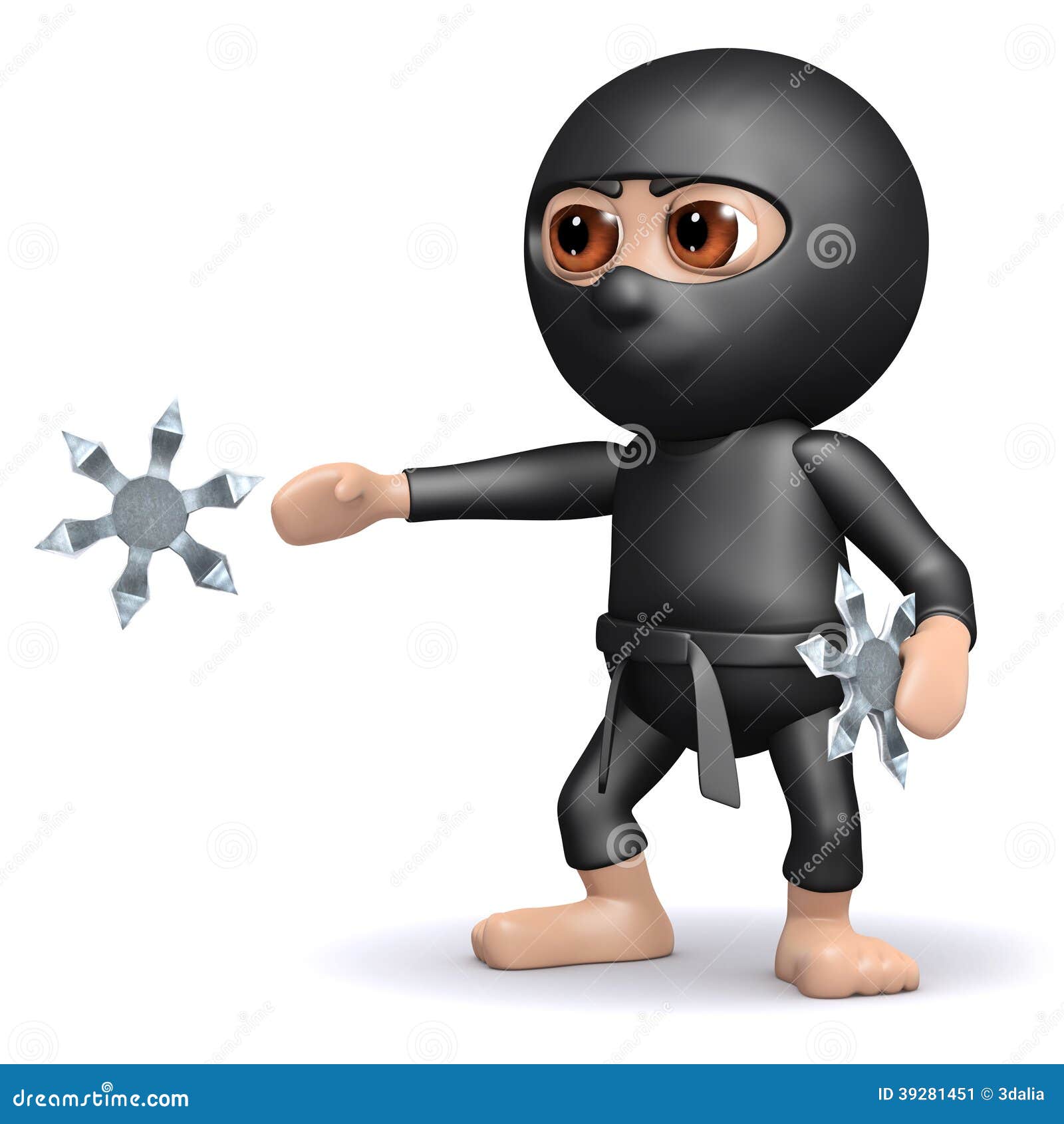 3d Ninja throws star stock illustration. Illustration of ninja - 39281451
