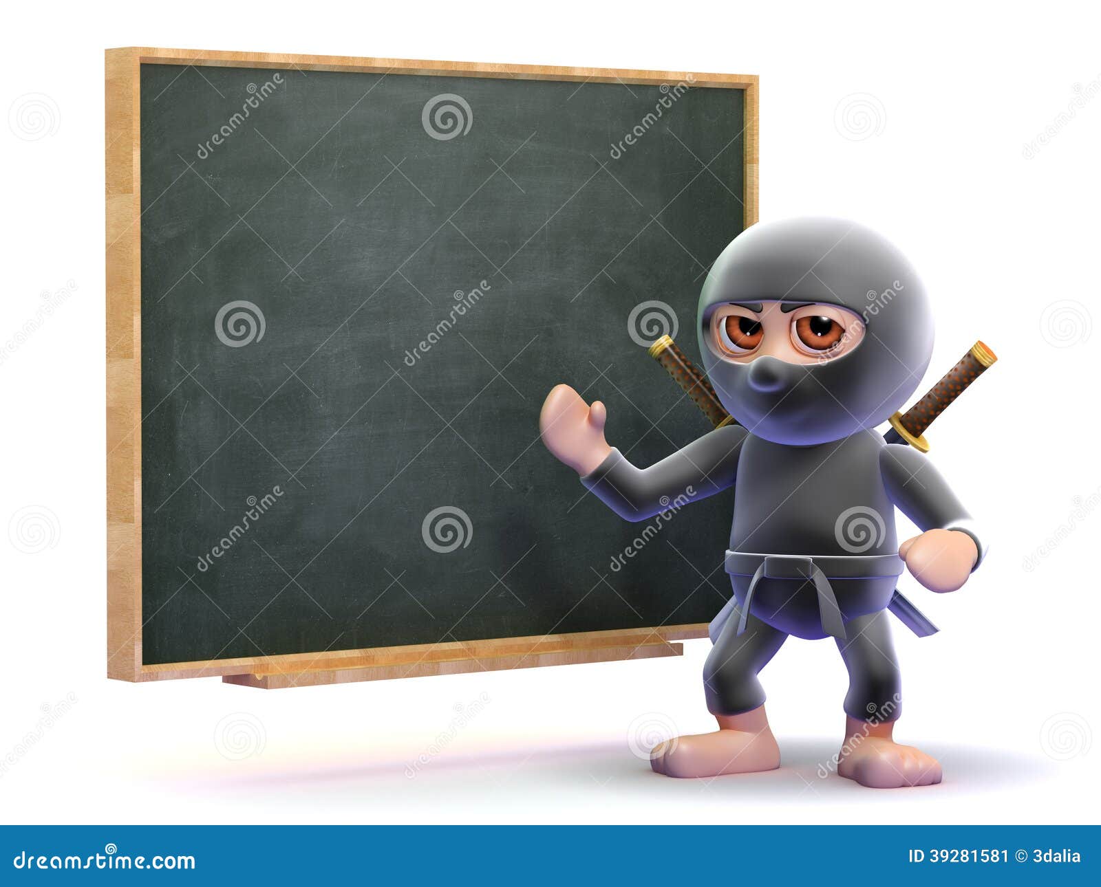3d Ninja training stock illustration. Illustration of fight - 39281581