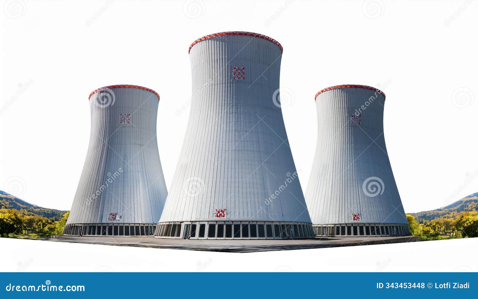 3d Nuclear Power Plant Isolate on Transparency Background PNG Stock ...