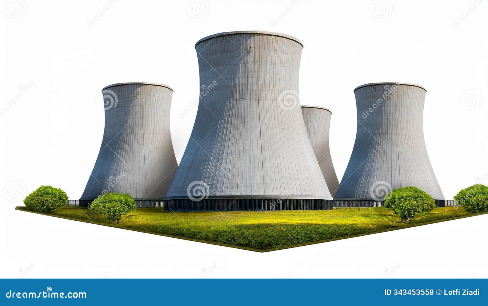3d Nuclear Power Plant Isolate on Transparency Background PNG Stock ...