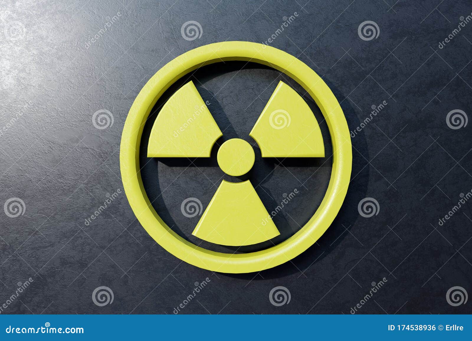 3d nuclear symbol stock illustration. Illustration of power - 174538936
