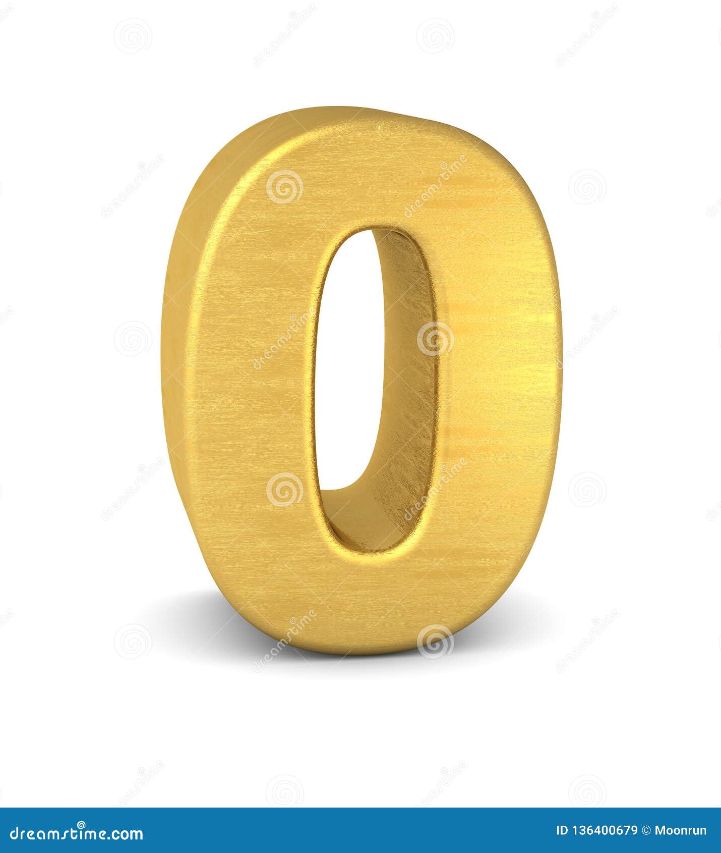 3d number 0 gold stock illustration. Illustration of metal - 136400679