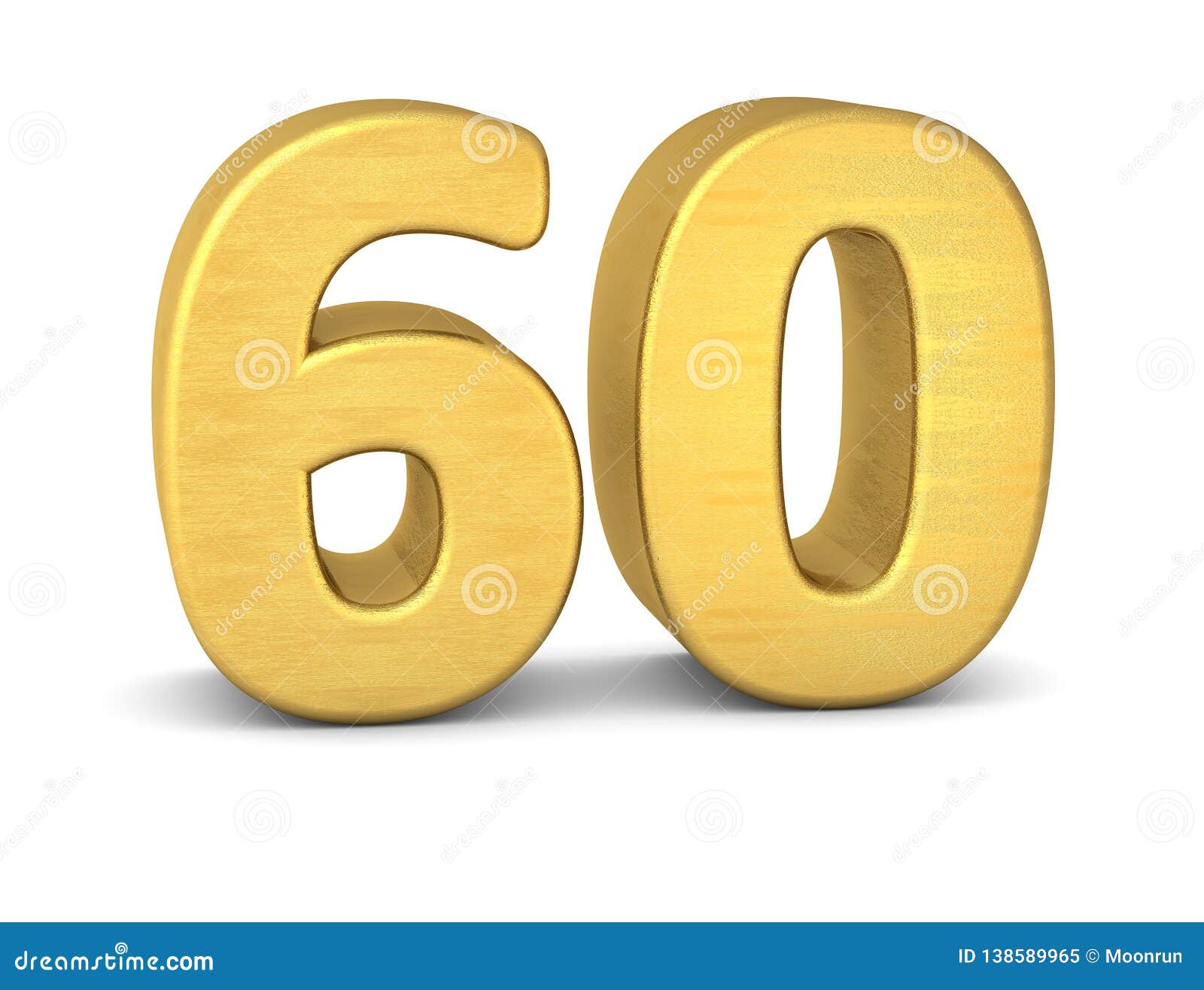 3d number 60 gold stock illustration. Illustration of book - 138589965