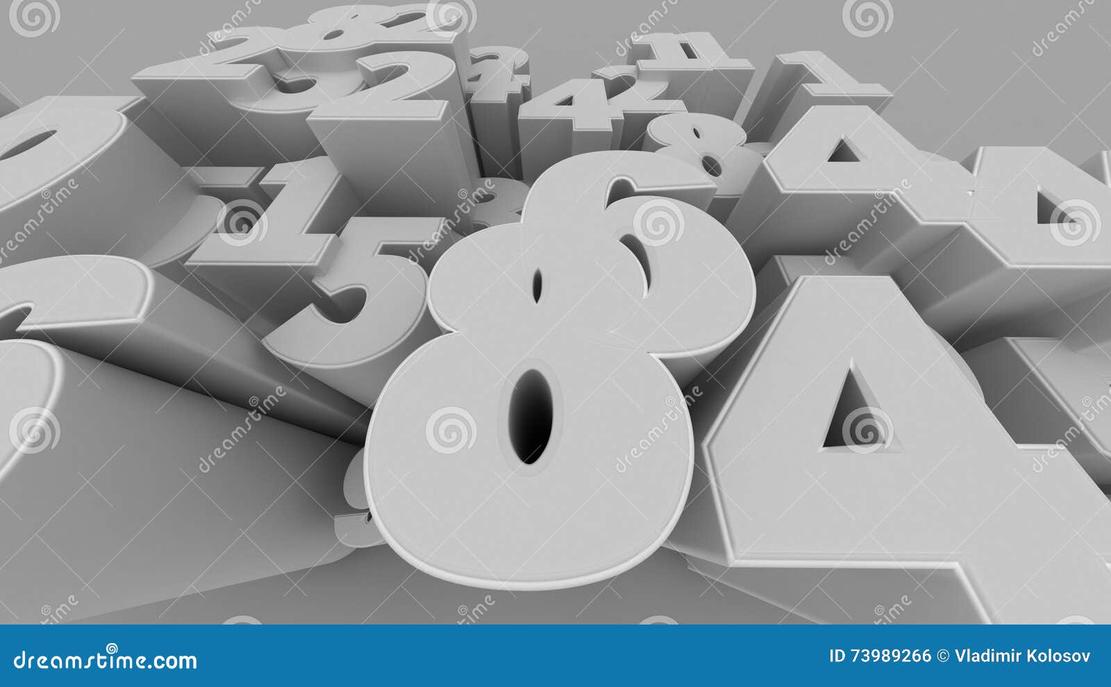 3D numbers background stock illustration. Illustration of seven - 73989266