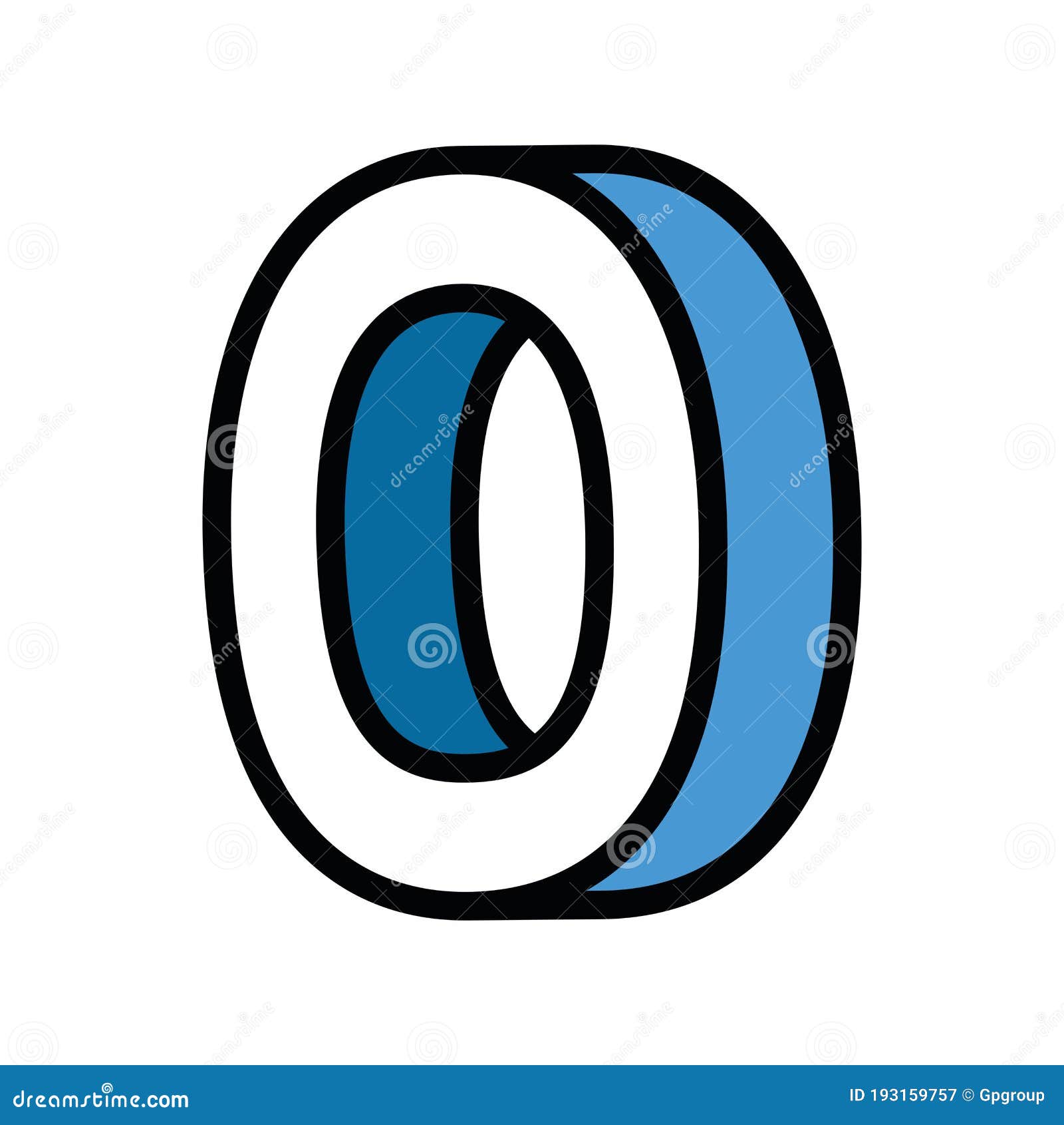 3d o letter vector design stock vector. Illustration of idol - 193159757