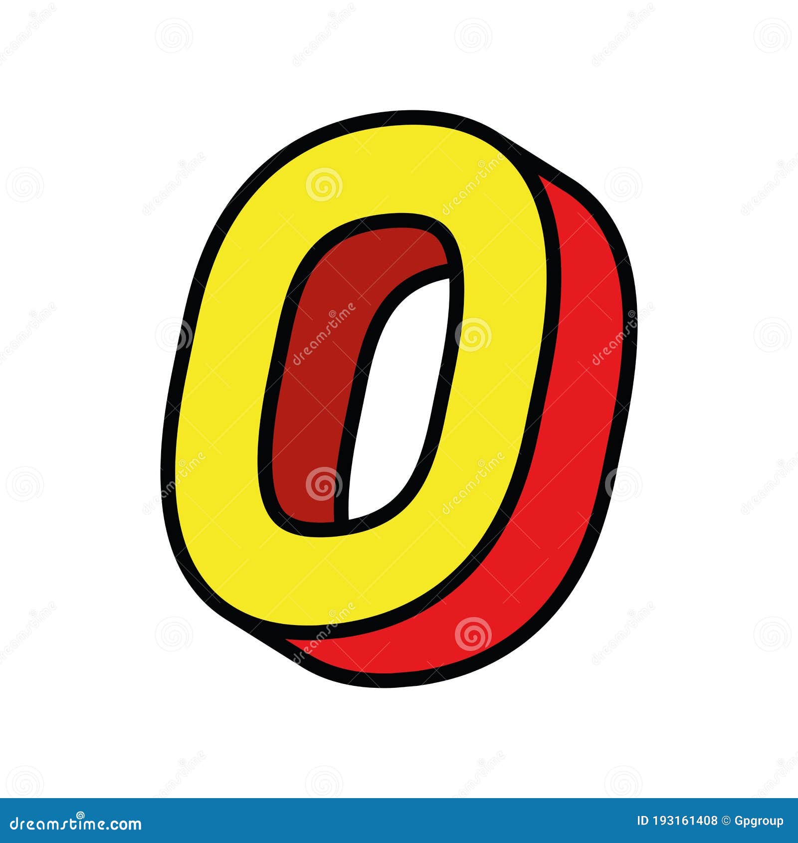 3d o letter vector design stock vector. Illustration of alphabetical ...