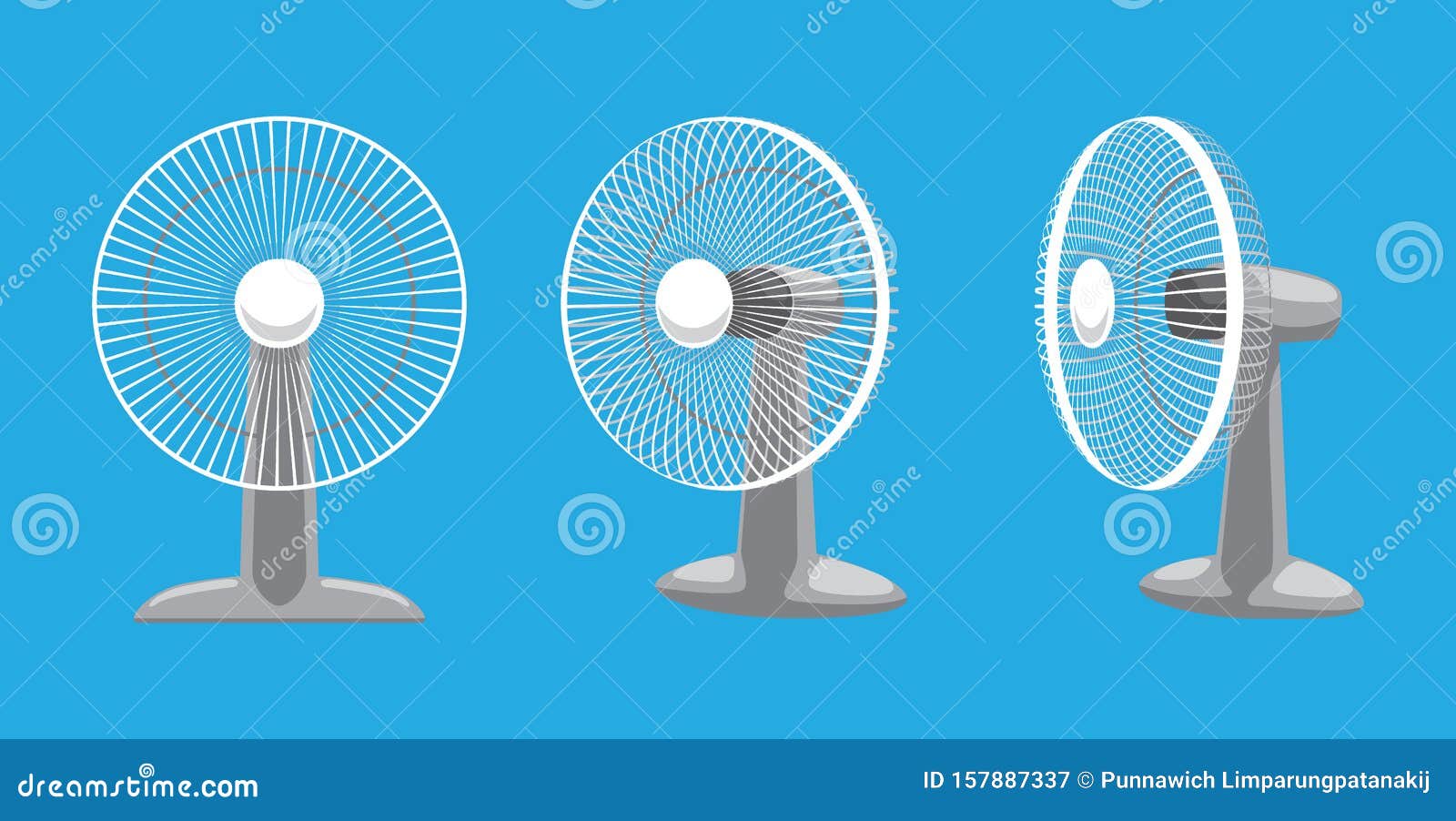 Fan Swing Sequence Animation Vector Stock Vector - Illustration of ...