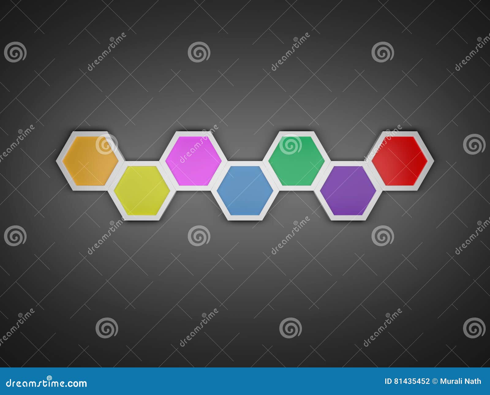 3D octagon template layout stock illustration. Illustration of chart ...