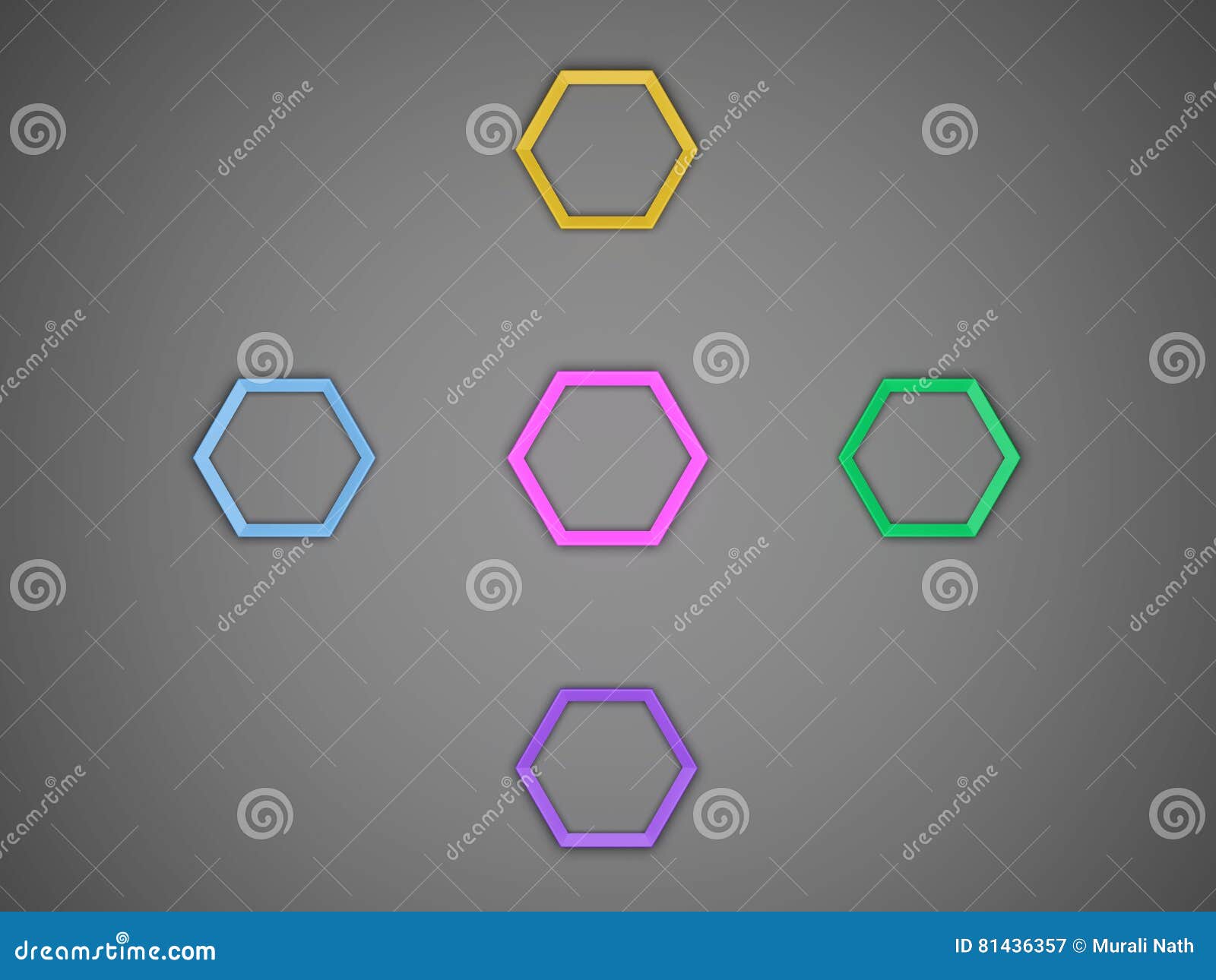 3D octagon template layout stock illustration. Illustration of ...