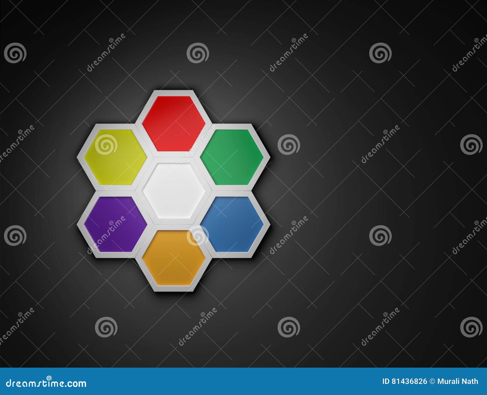 3D octagon template layout stock illustration. Illustration of chart ...
