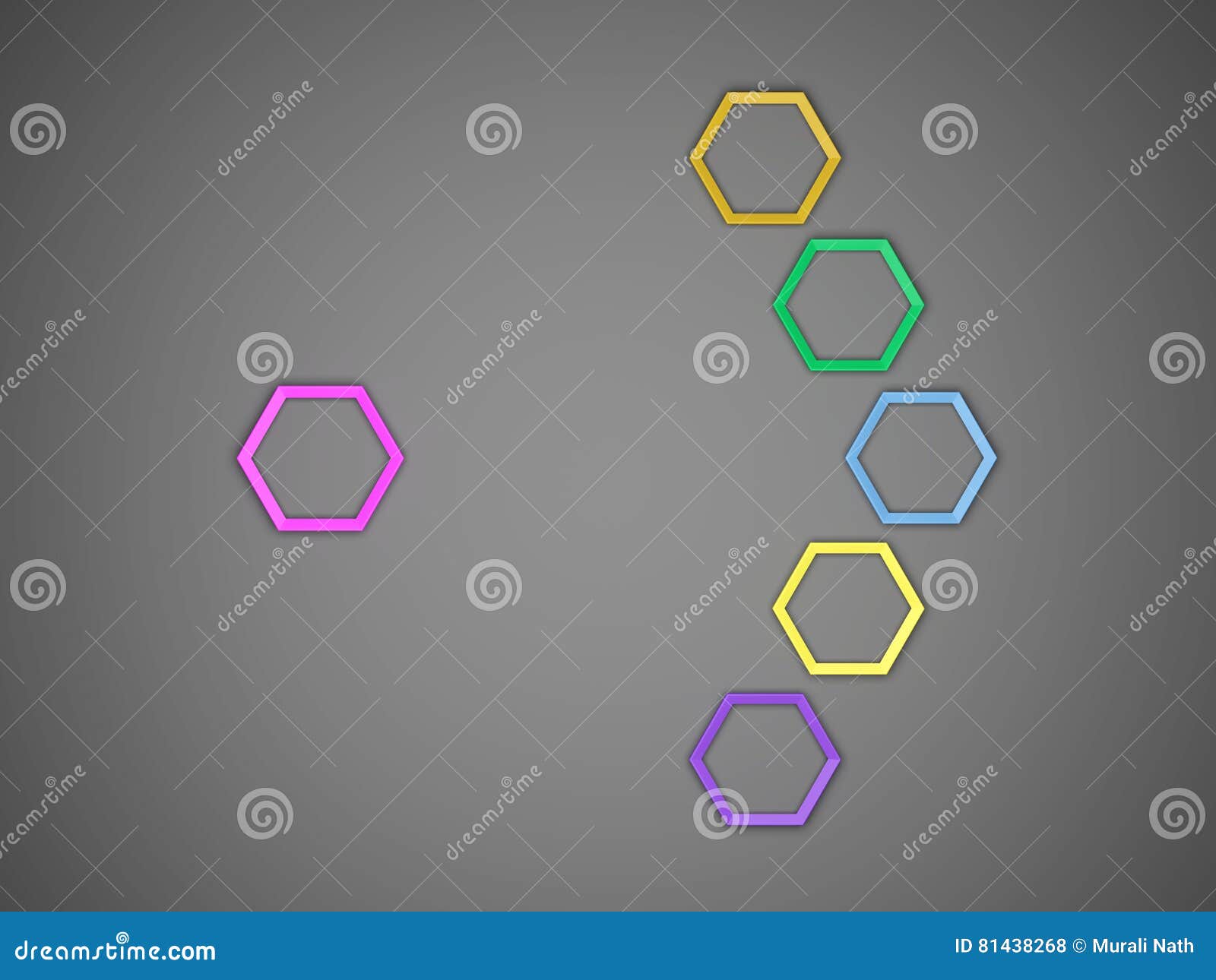 3D octagon template layout stock illustration. Illustration of block ...