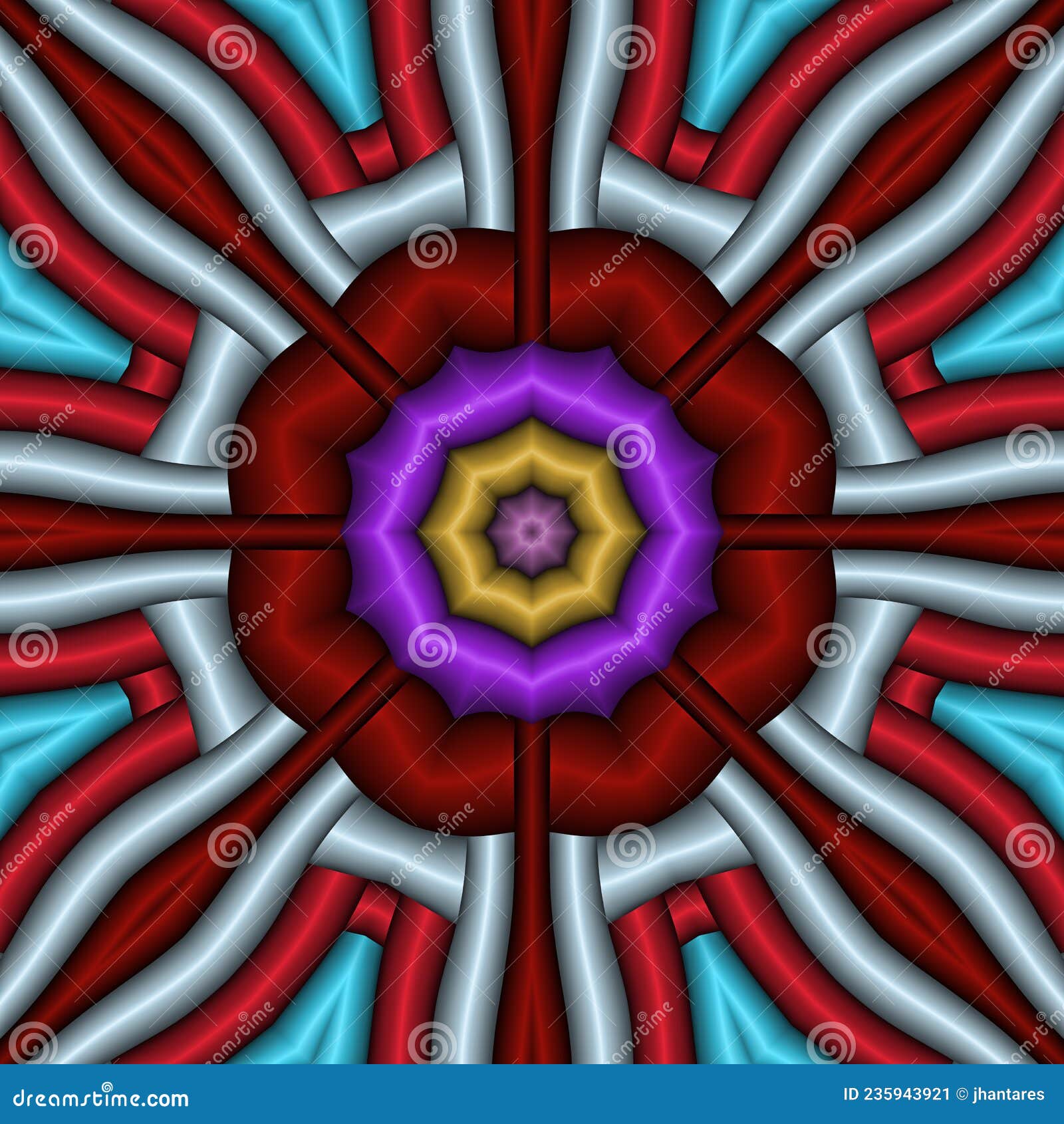 3d Octagonal Geometric Graphic Stock Illustration - Illustration of ...