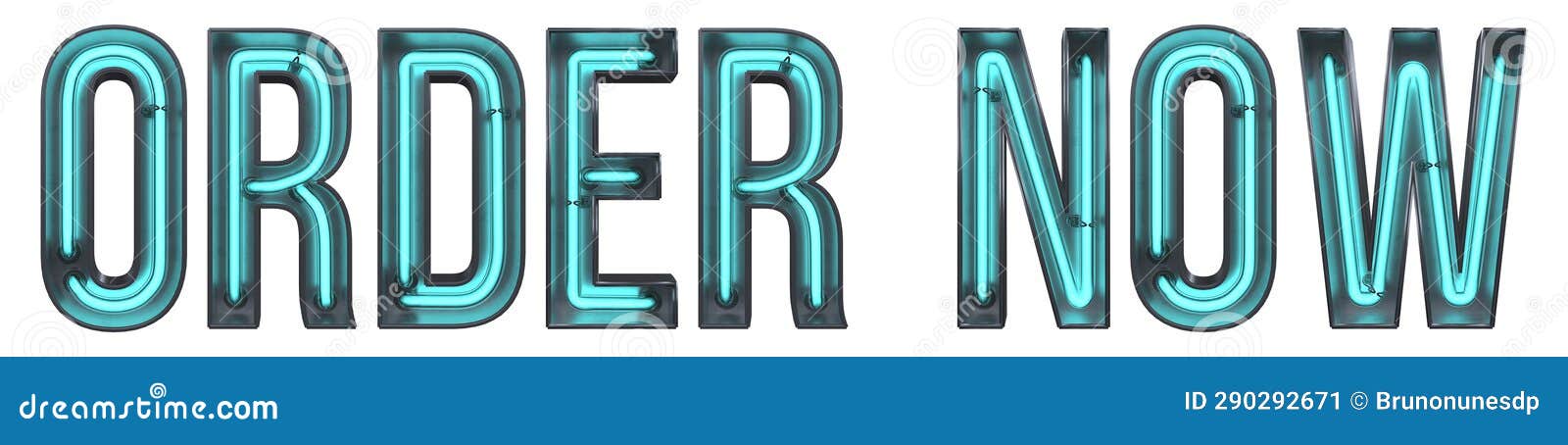 A 3D Offer Now Neon Text Illustration Isolated on a White Background ...