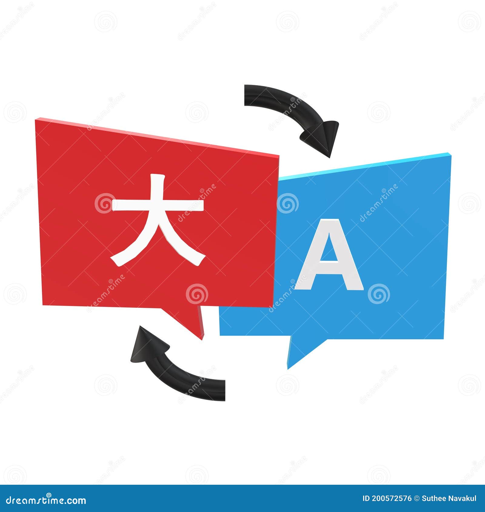 3D Online Language Translator Icon. Translate Sign. Translating Concept ... 3D Online Language Translator Icon. Translate Sign. Translating Concept ...