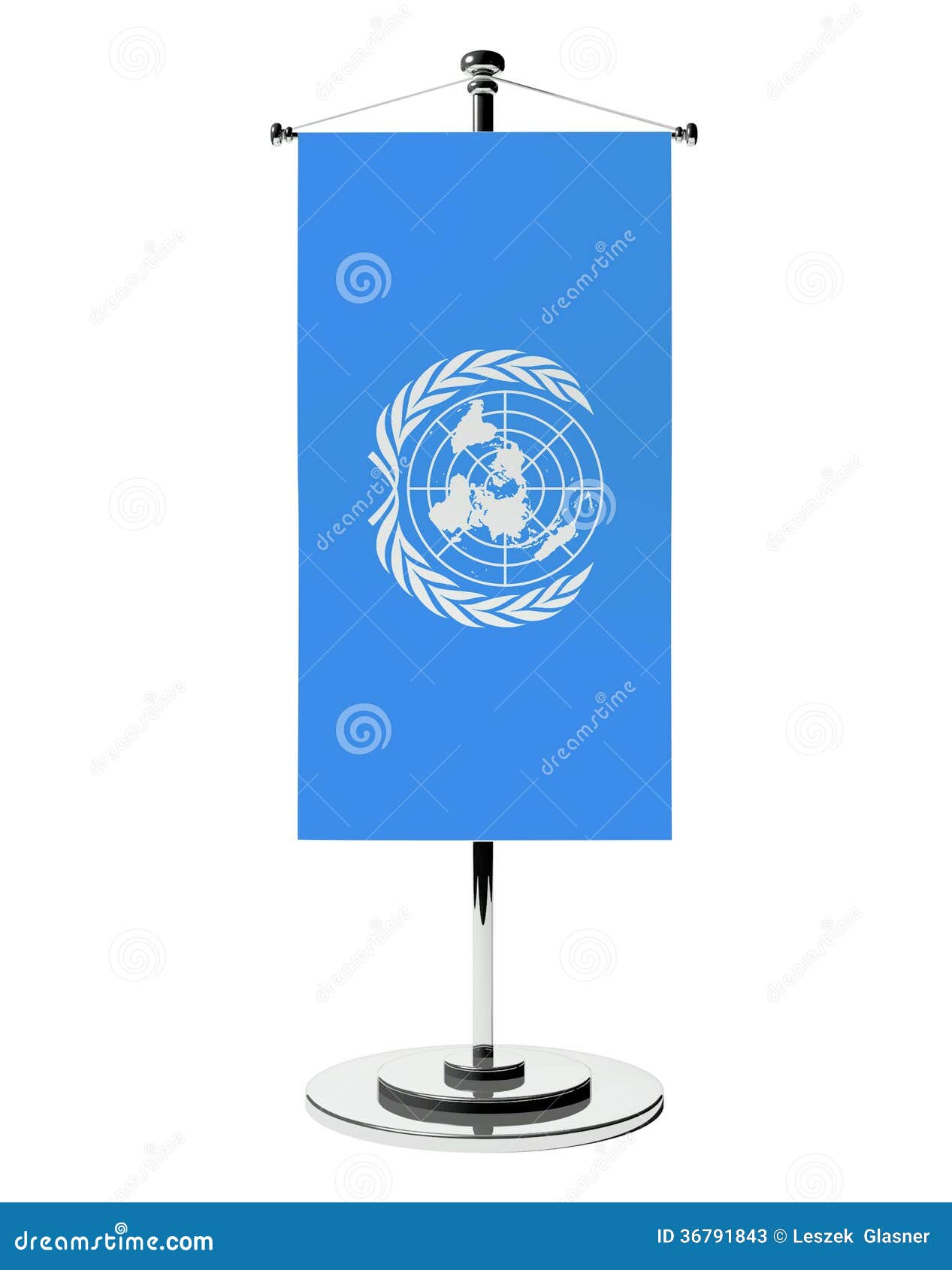 3d ONZ Table Flag Isolated White Stock Illustration - Illustration of ...