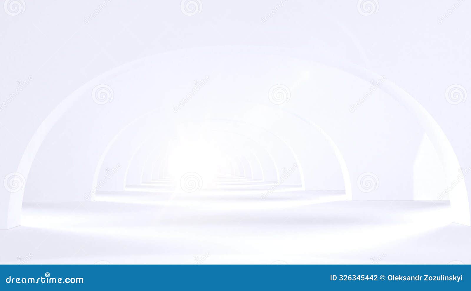 White Tunnel. 3d Render Stock Photography | CartoonDealer.com #49877108
