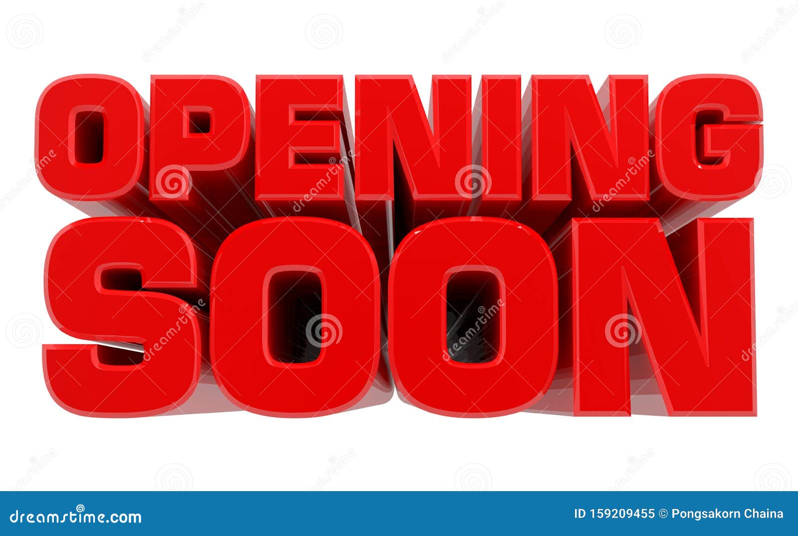 3D OPENING SOON Word On White Background 3d Rendering Stock Image ...