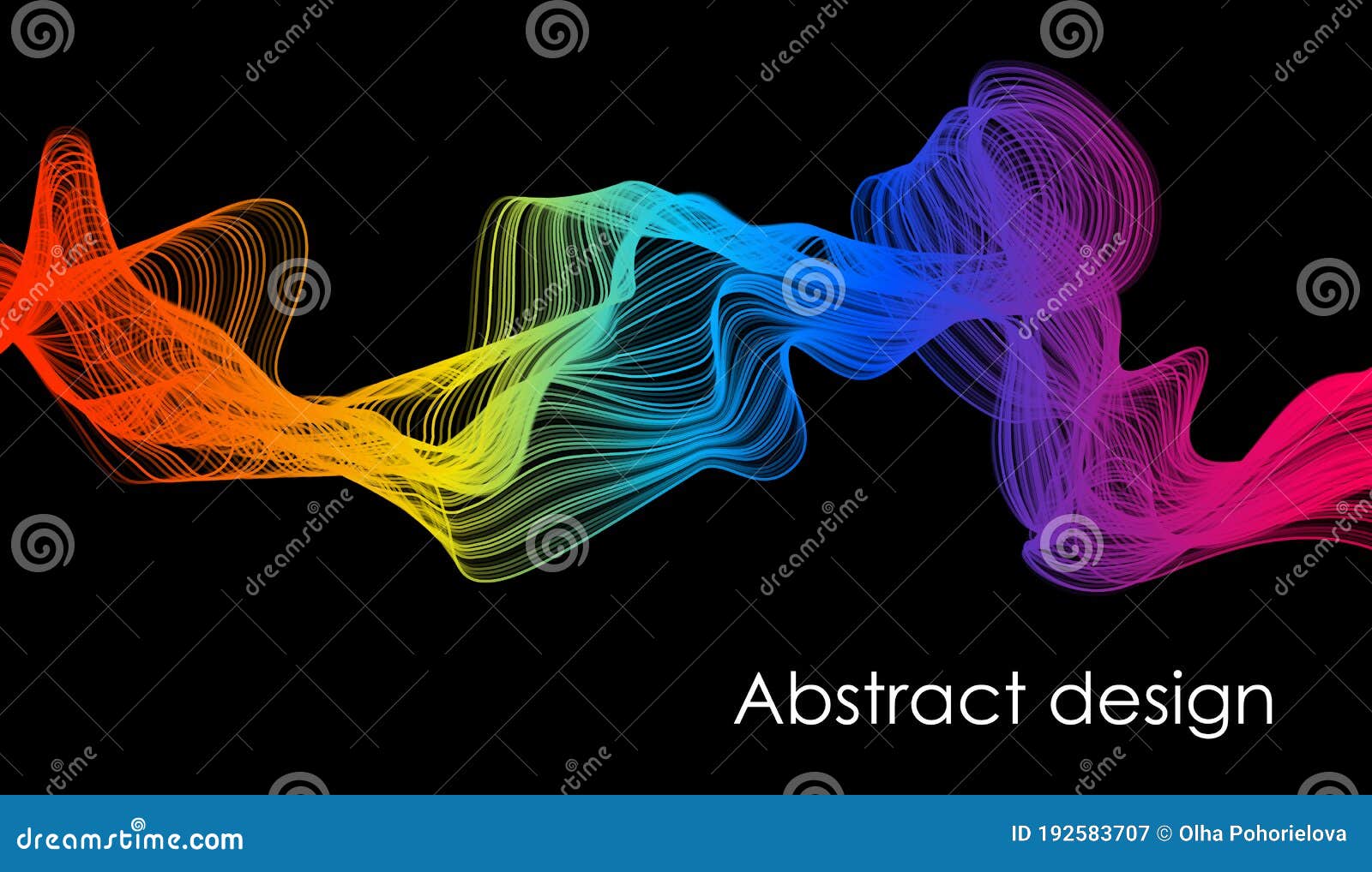 3d Optical Abstract Wave. Vector Illustration. Abstract Stock ...