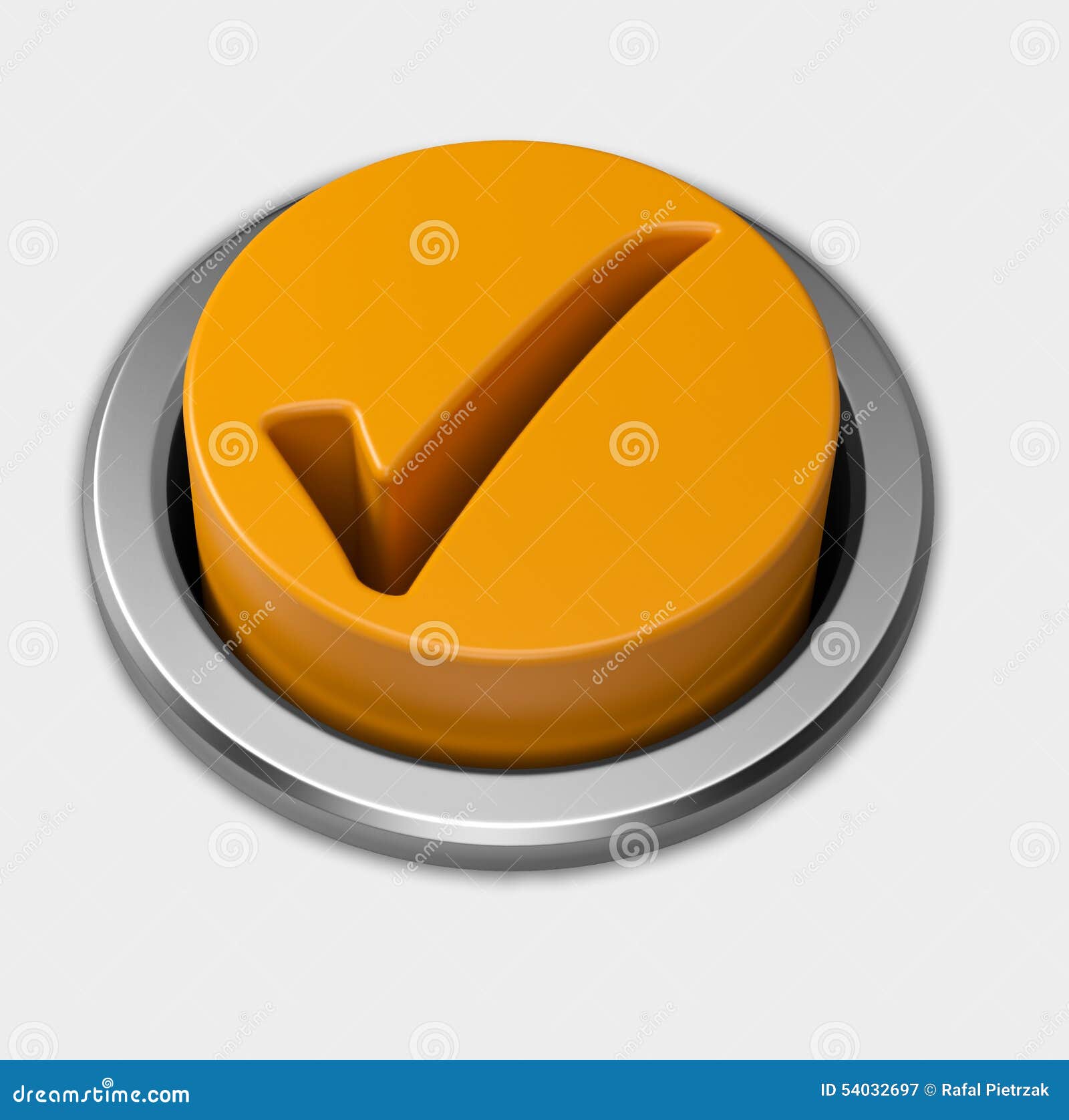 3D Orange Agreement/check List Stock Illustration - Illustration of ...