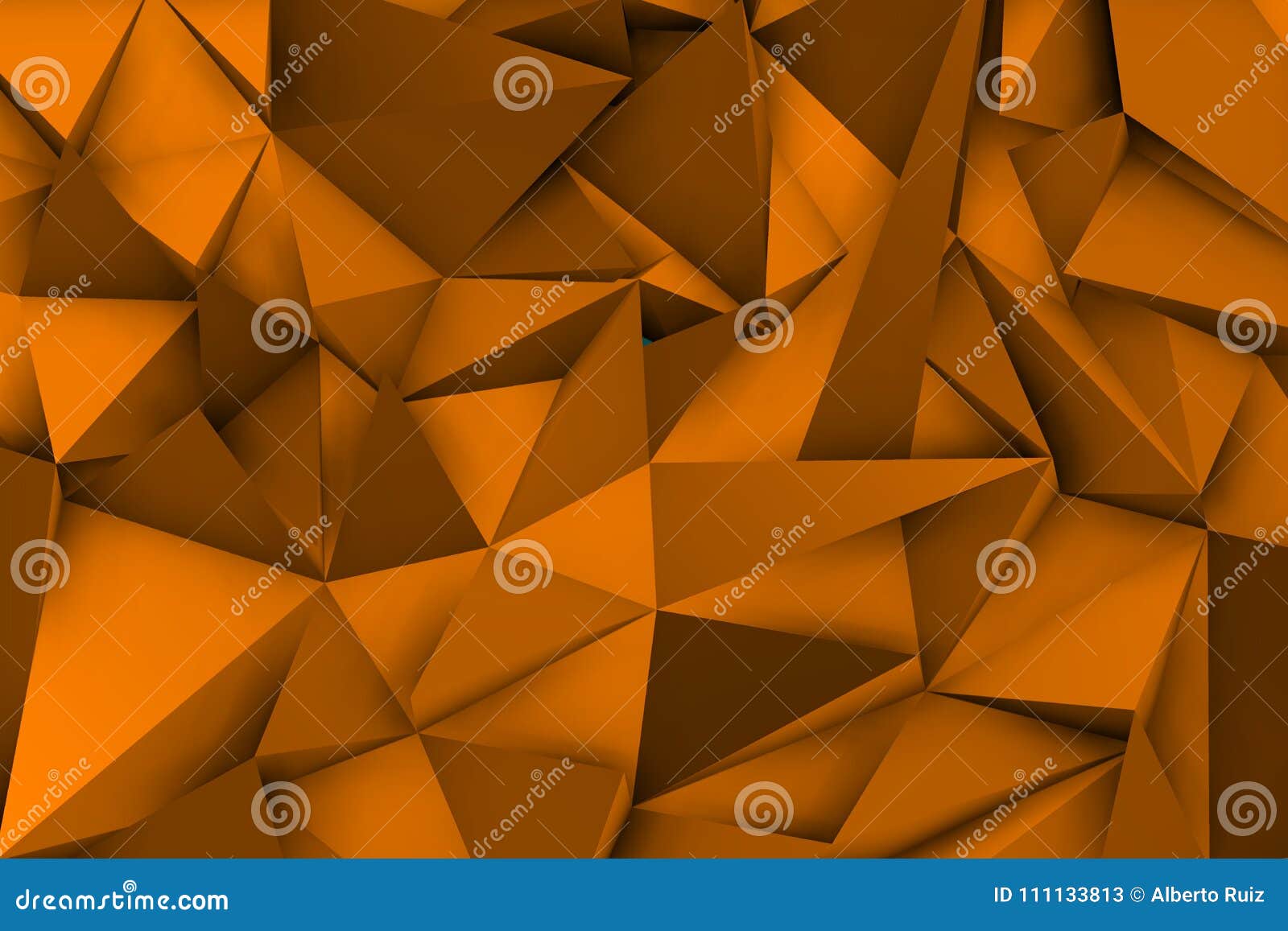 3d Orange Background with Shadows and Triangular Shapes Stock ...