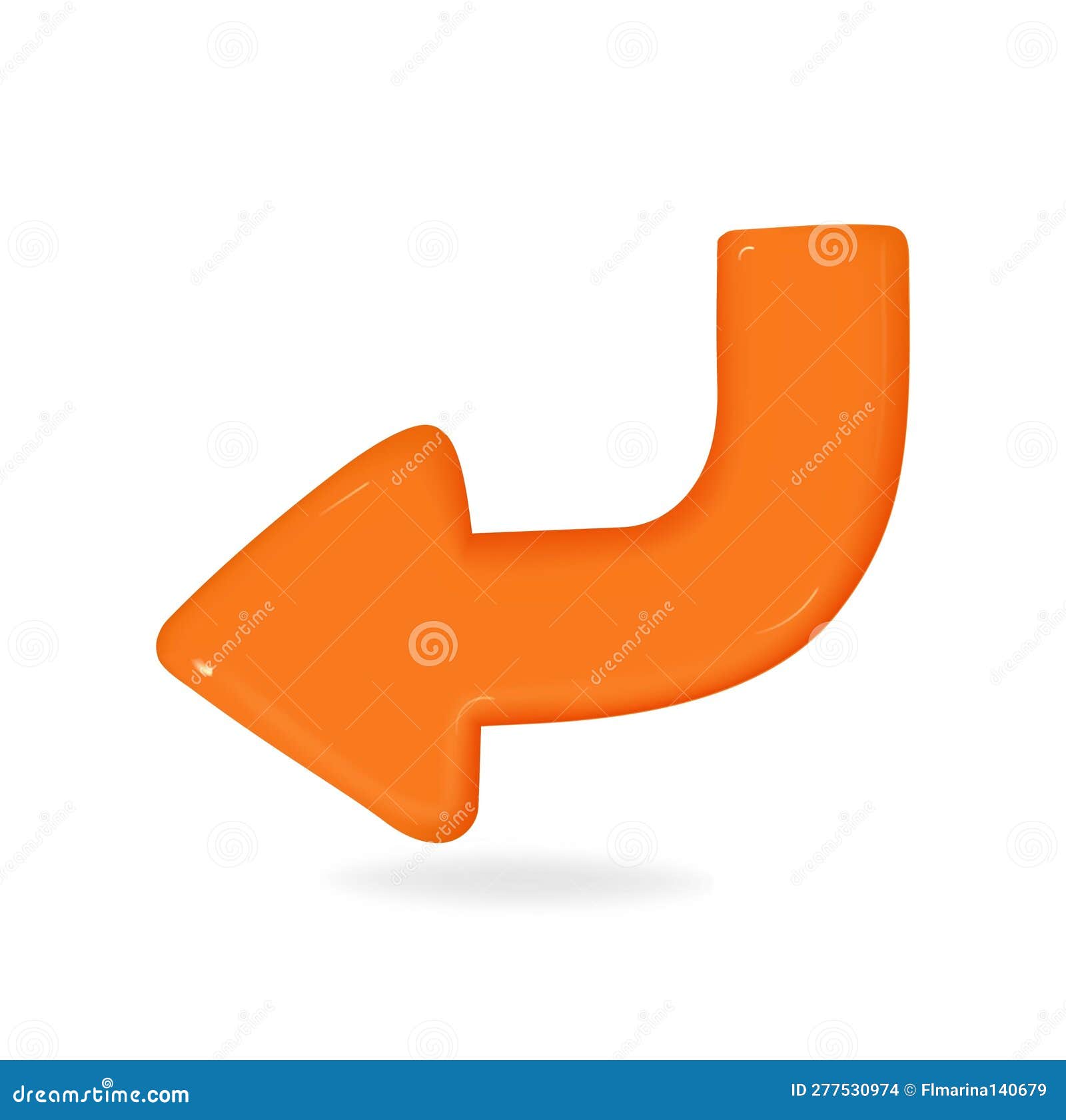 3D Orange Rendering Arrow Pointer Icon Minimalist Style Vector ... 3D Orange Rendering Arrow Pointer Icon Minimalist Style Vector ...