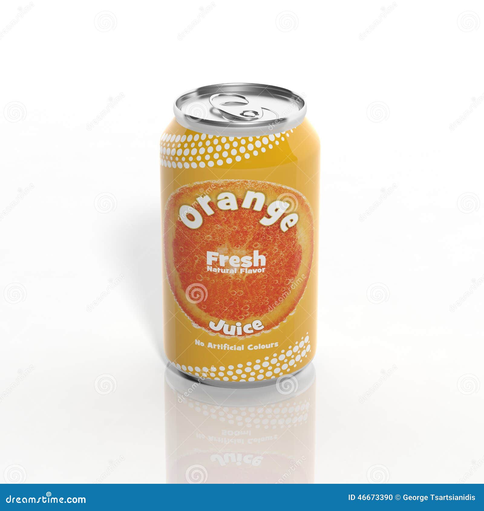 Orange Soda Can Descends, Surrounded By Fresh Oranges, Leaves, And ...