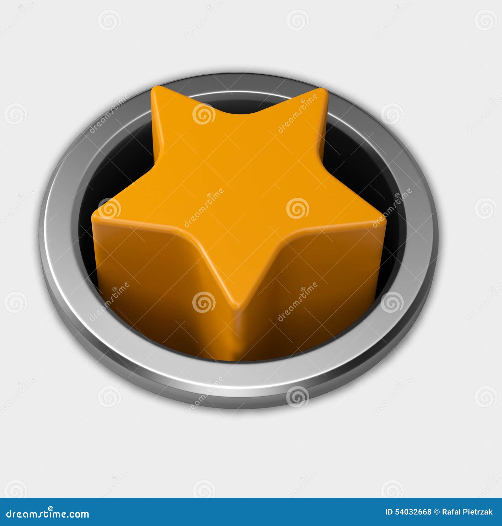3D orange star stock illustration. Illustration of three - 54032668