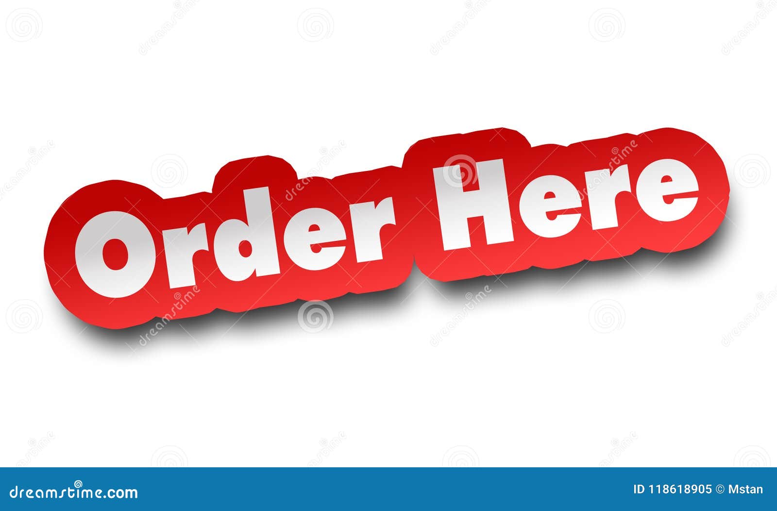 D'ordre Illustration Du Concept 3d Ici D'isolement Illustration Stock ...