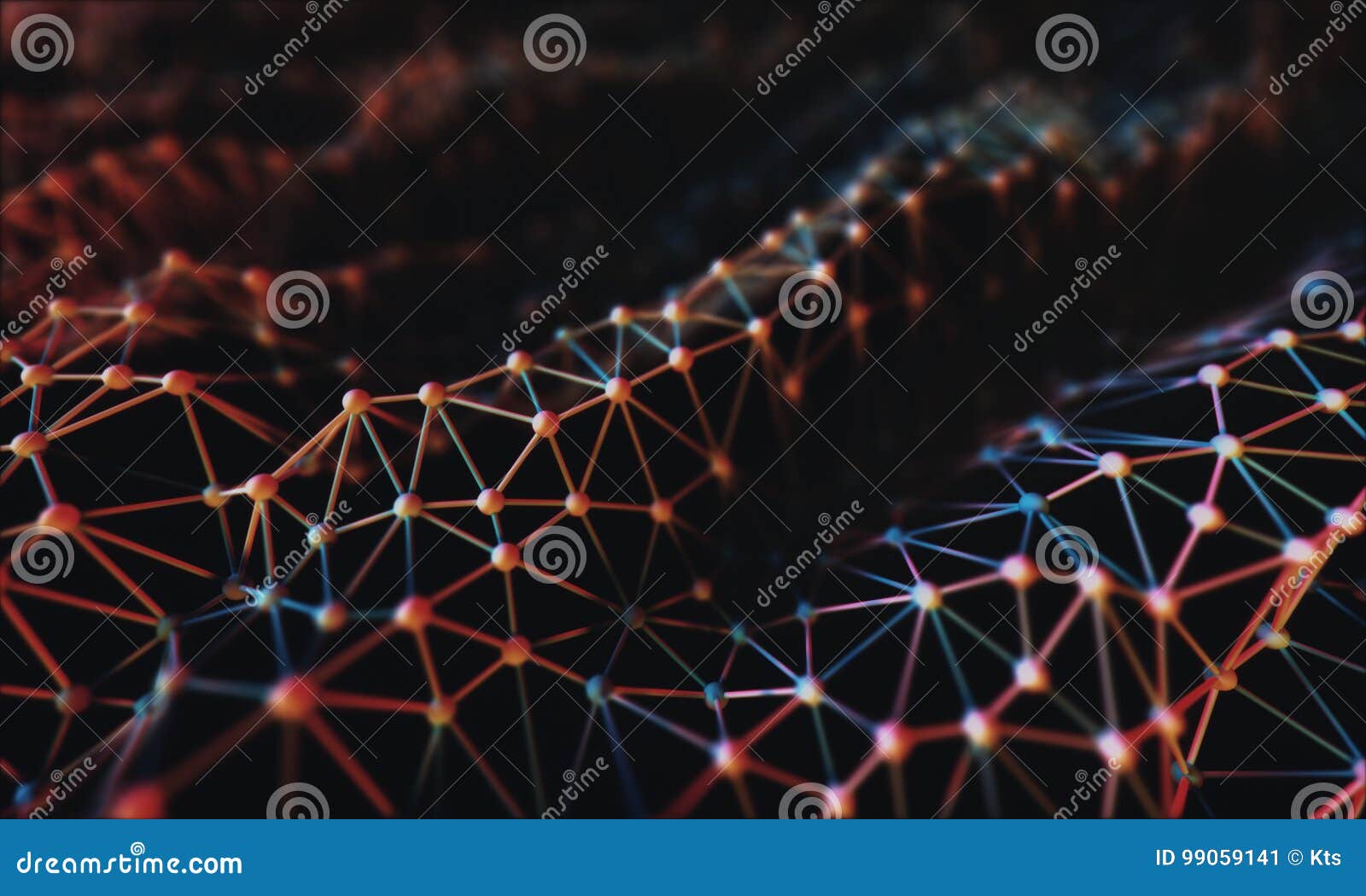 3D Organic Connections stock illustration. Illustration of blue - 99059141