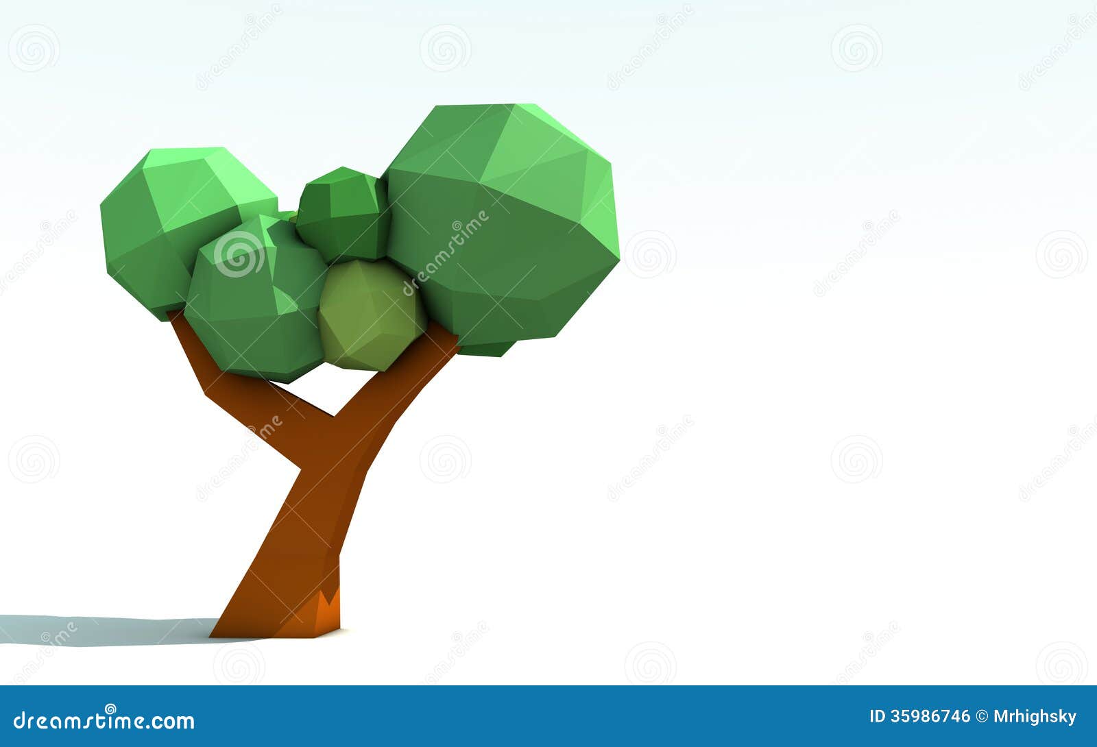 3D Origami Paper Tree stock illustration. Illustration of fake - 35986746