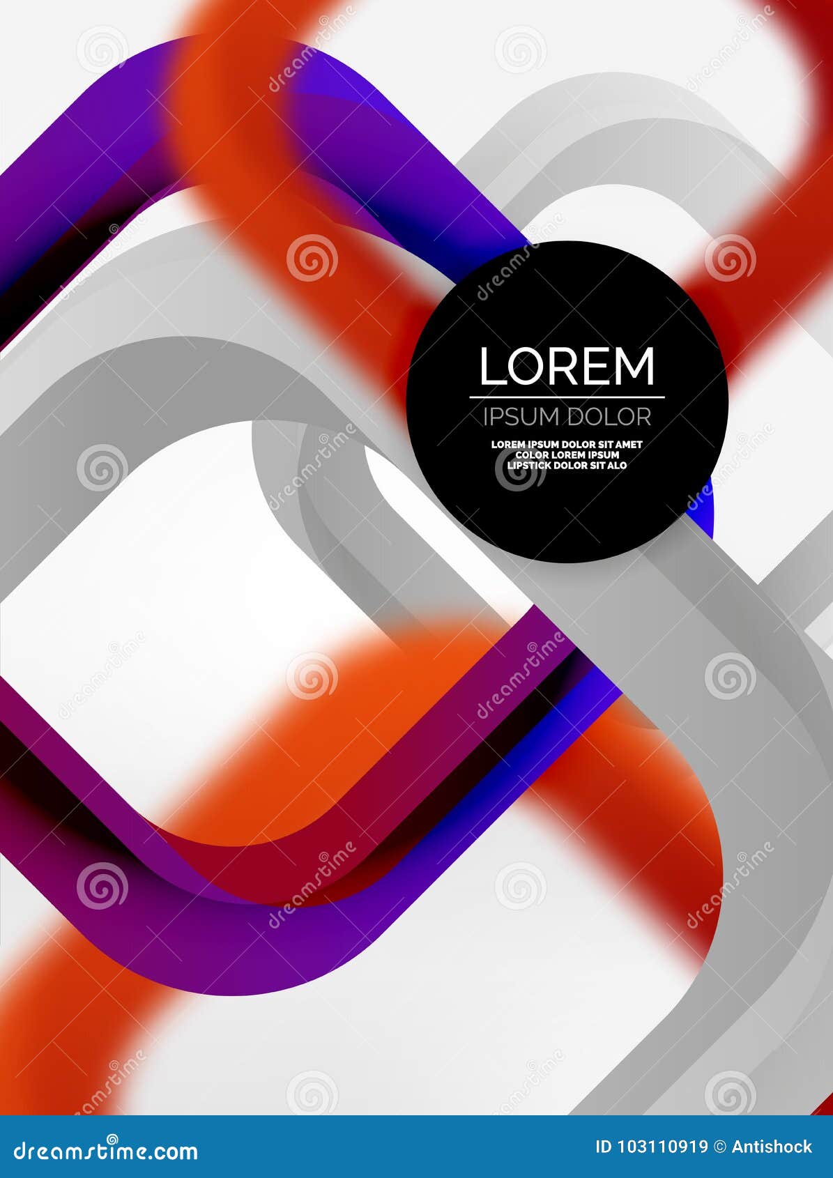 3d Overlapping Squares Abstract Background Stock Vector - Illustration ...