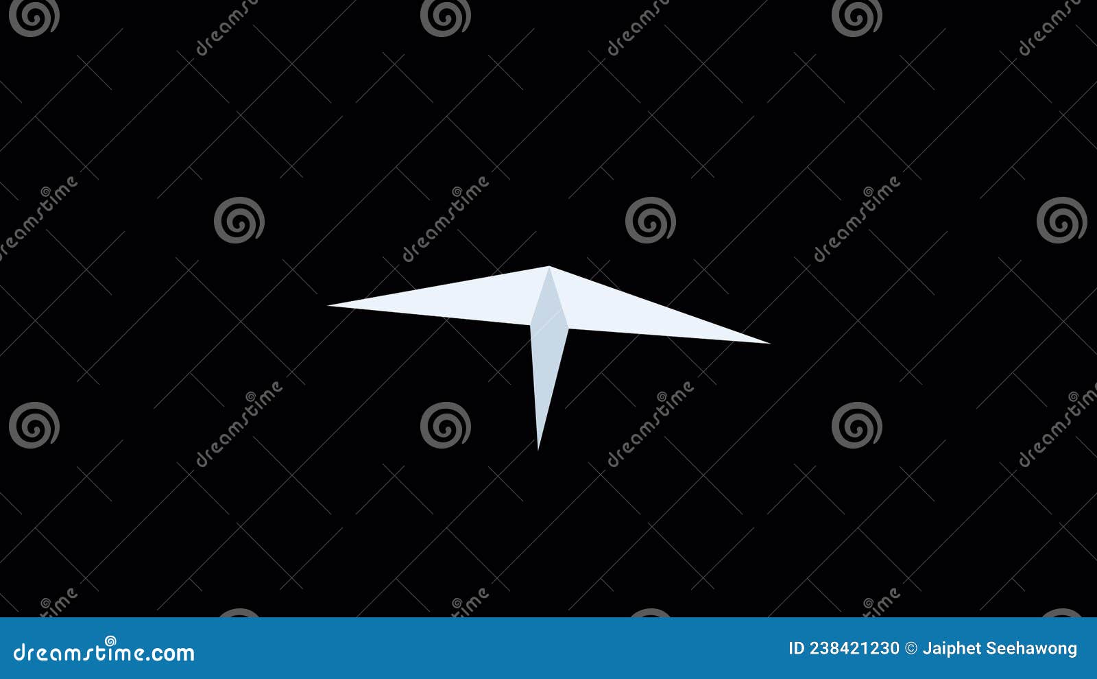 3D Paper Plane Flying Loop Animation Front View in Transparent Alpha ...