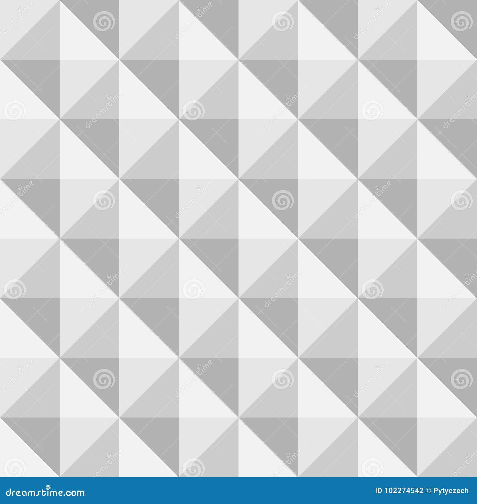 3D Paper Pyramids. Seamless Vector Pattern Background Stock Vector ...