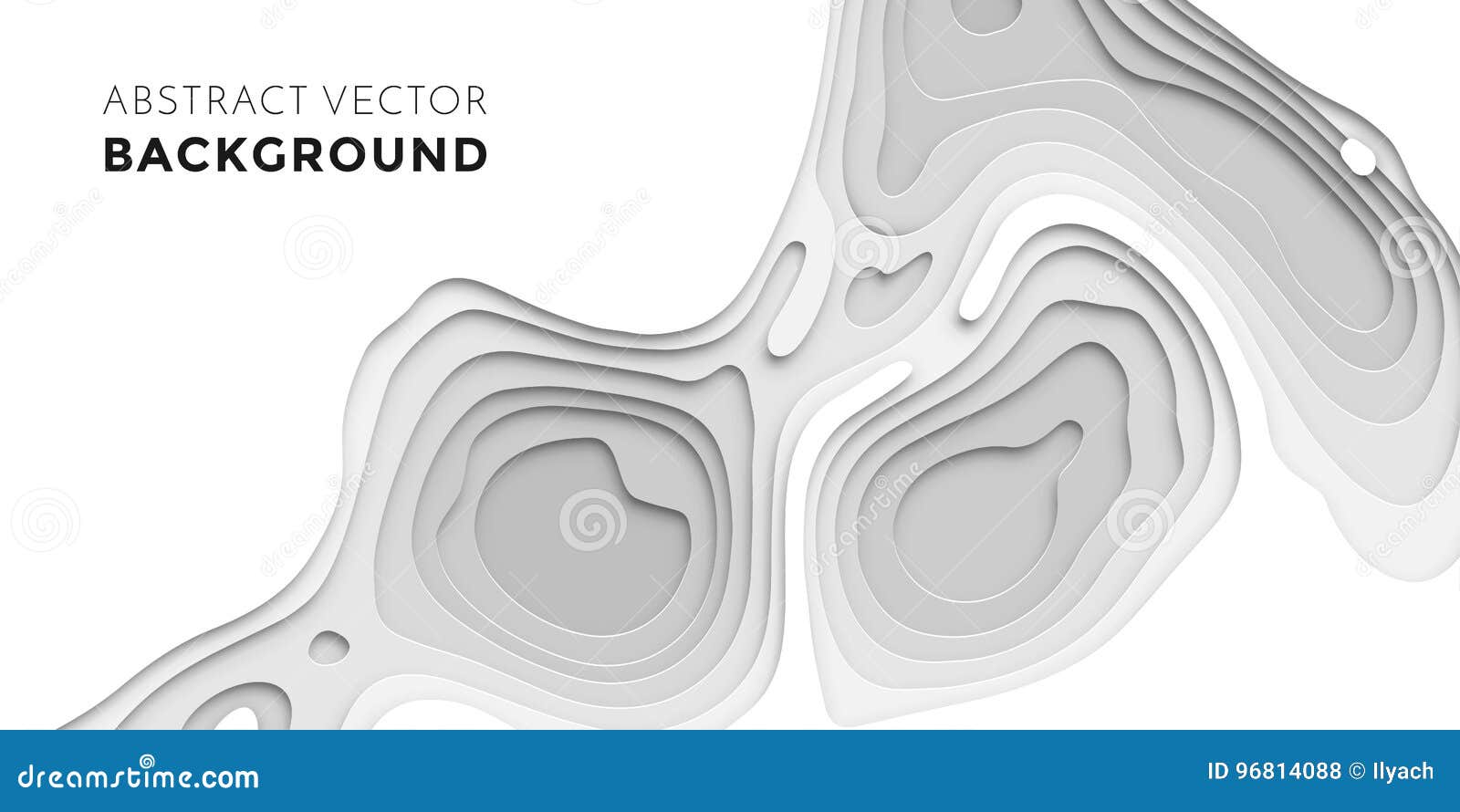 3D Papercut Layers, Paper Cut Vector Art Background Banner Texture ...