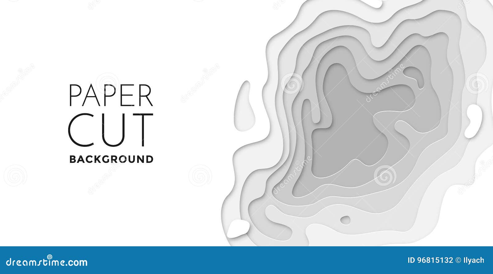 3D Papercut Layers, Paper Cut Vector Art Background Banner Texture ...