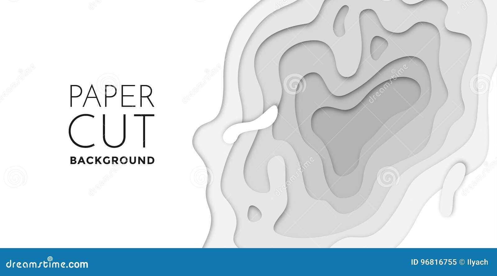 3D Papercut Layers, Paper Cut Vector Art Background Banner Texture ...