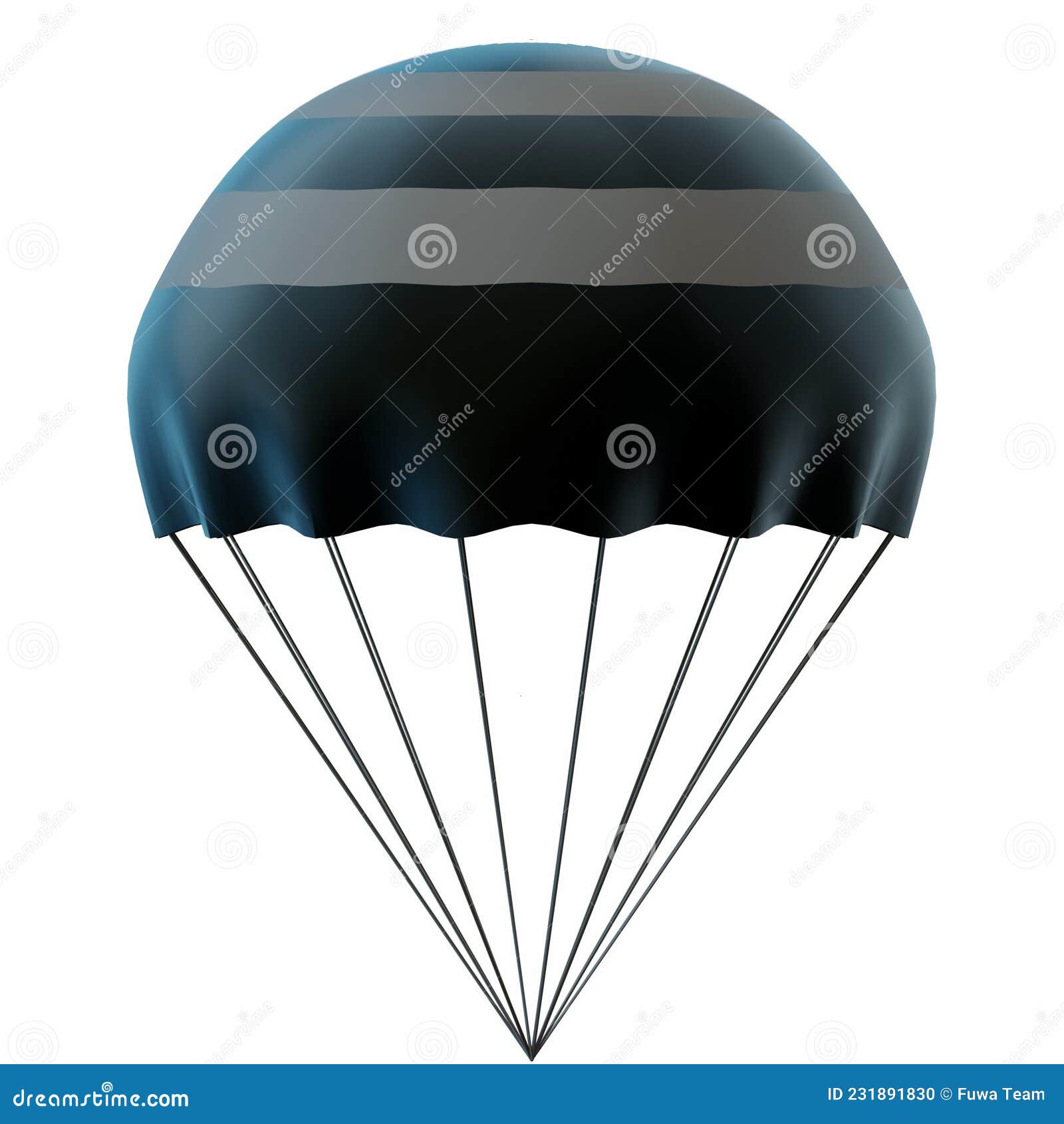 3D Parachute Illustration stock illustration. Illustration of abstract ...