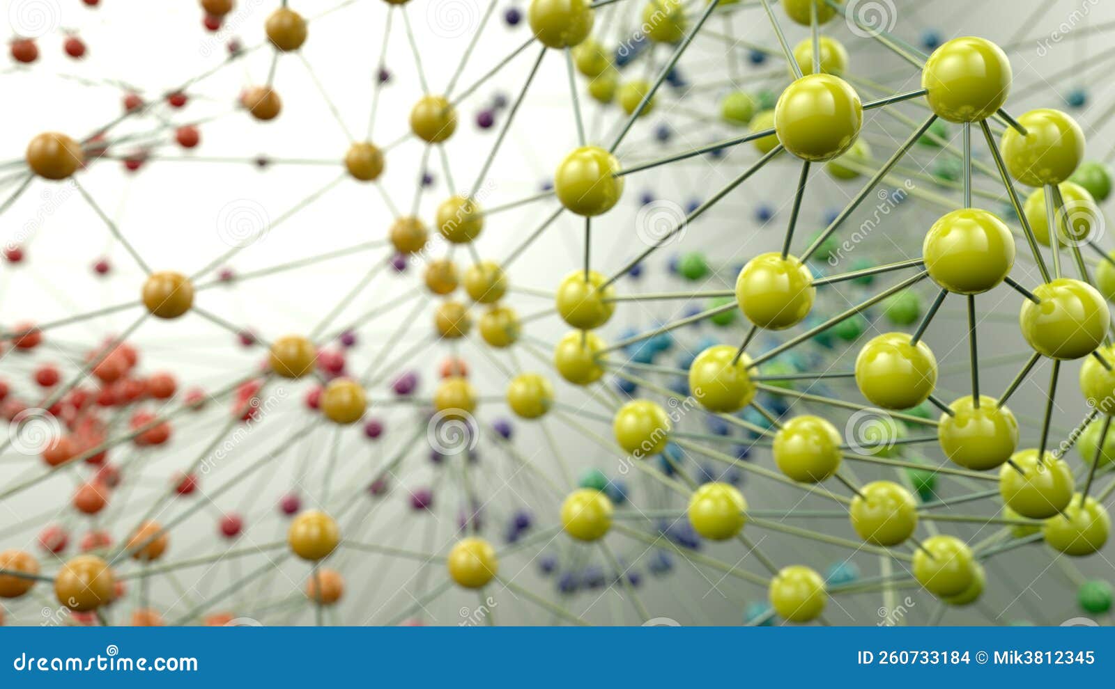 3D Particles Connection Background Stock Photo - Image of cyber, energy ...