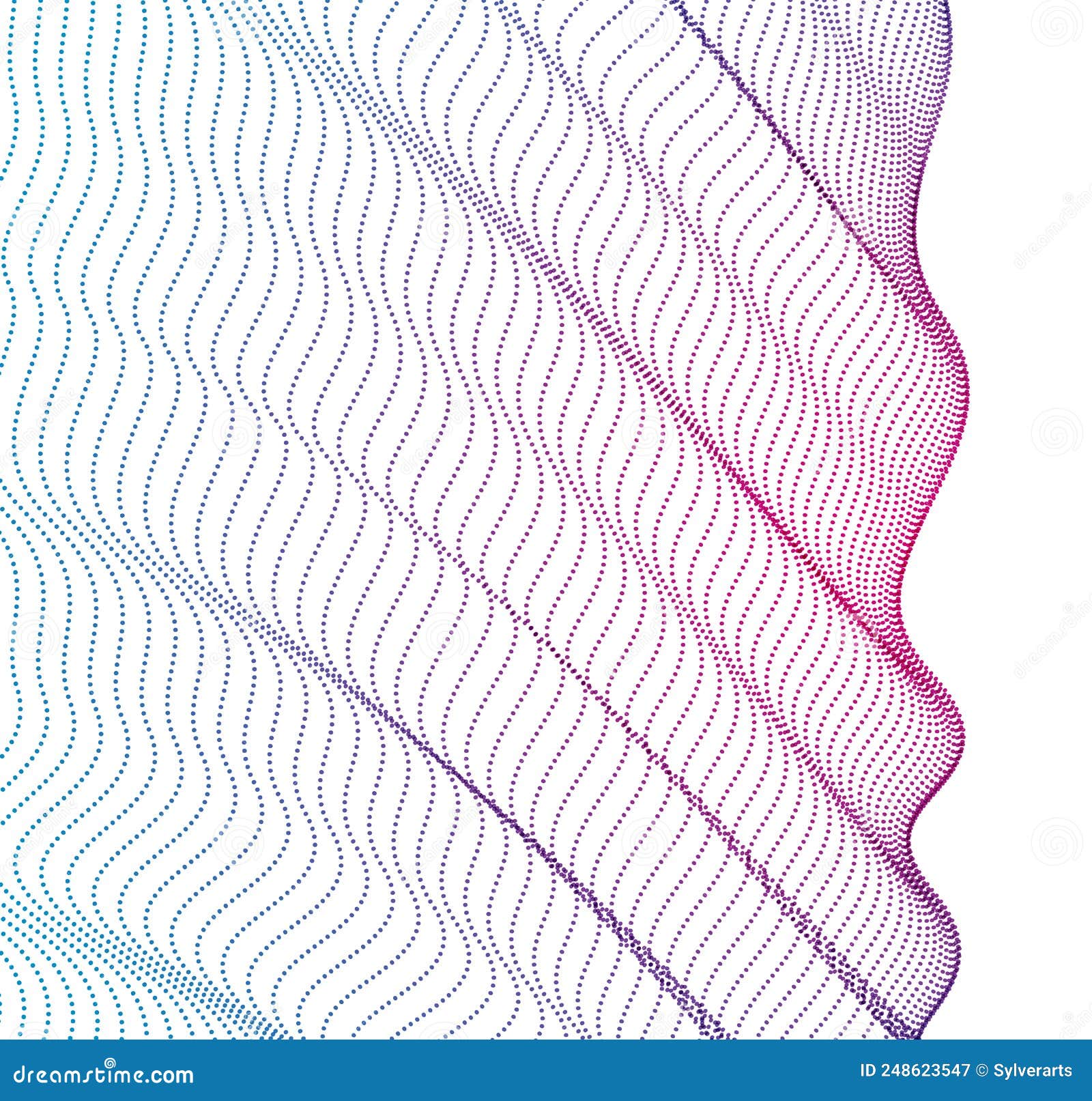 3d Particles Mesh Array, Transparent Tulle Textile on Wind Flowing ...