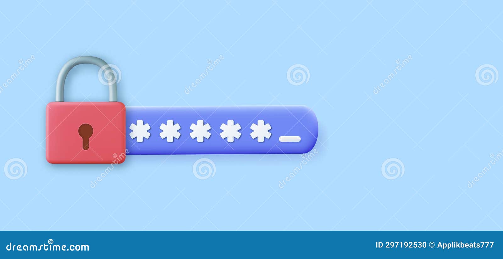 3d Password protected icon stock illustration. Illustration of ...