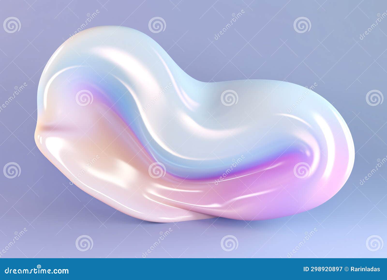 3D Pastel Gradient Floating Liquid Blob Isolated Background Stock ...