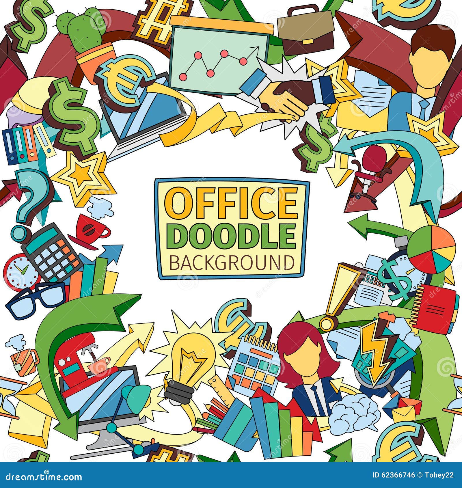 Social Media Doodles Background Space Text Stock Illustrations – 51 ...