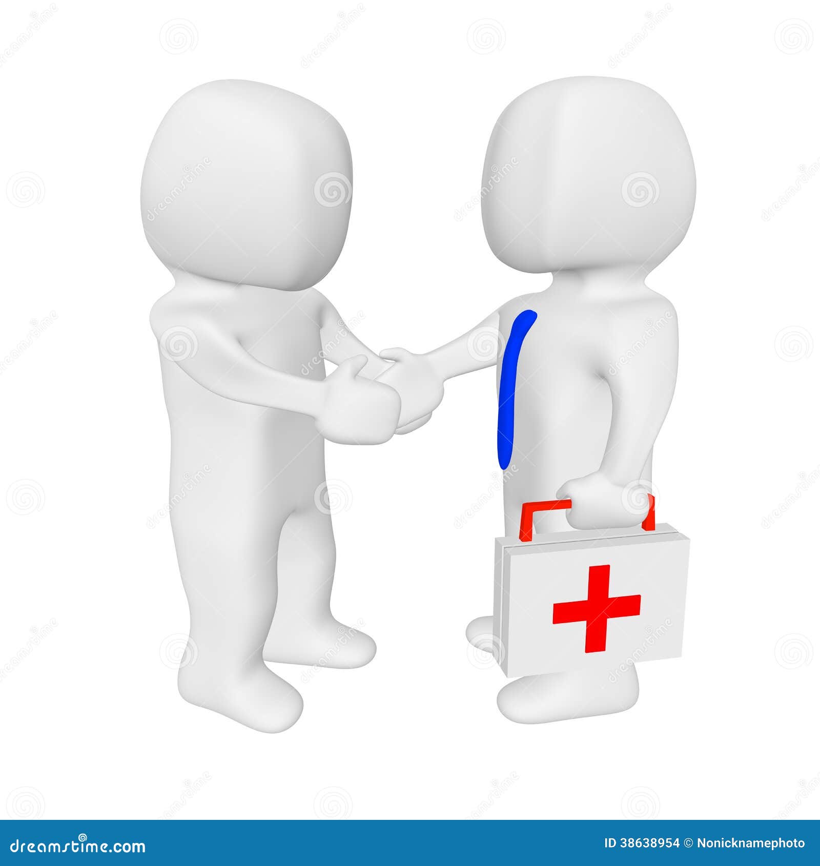 3d patient and doctor stock illustration. Illustration of human - 38638954