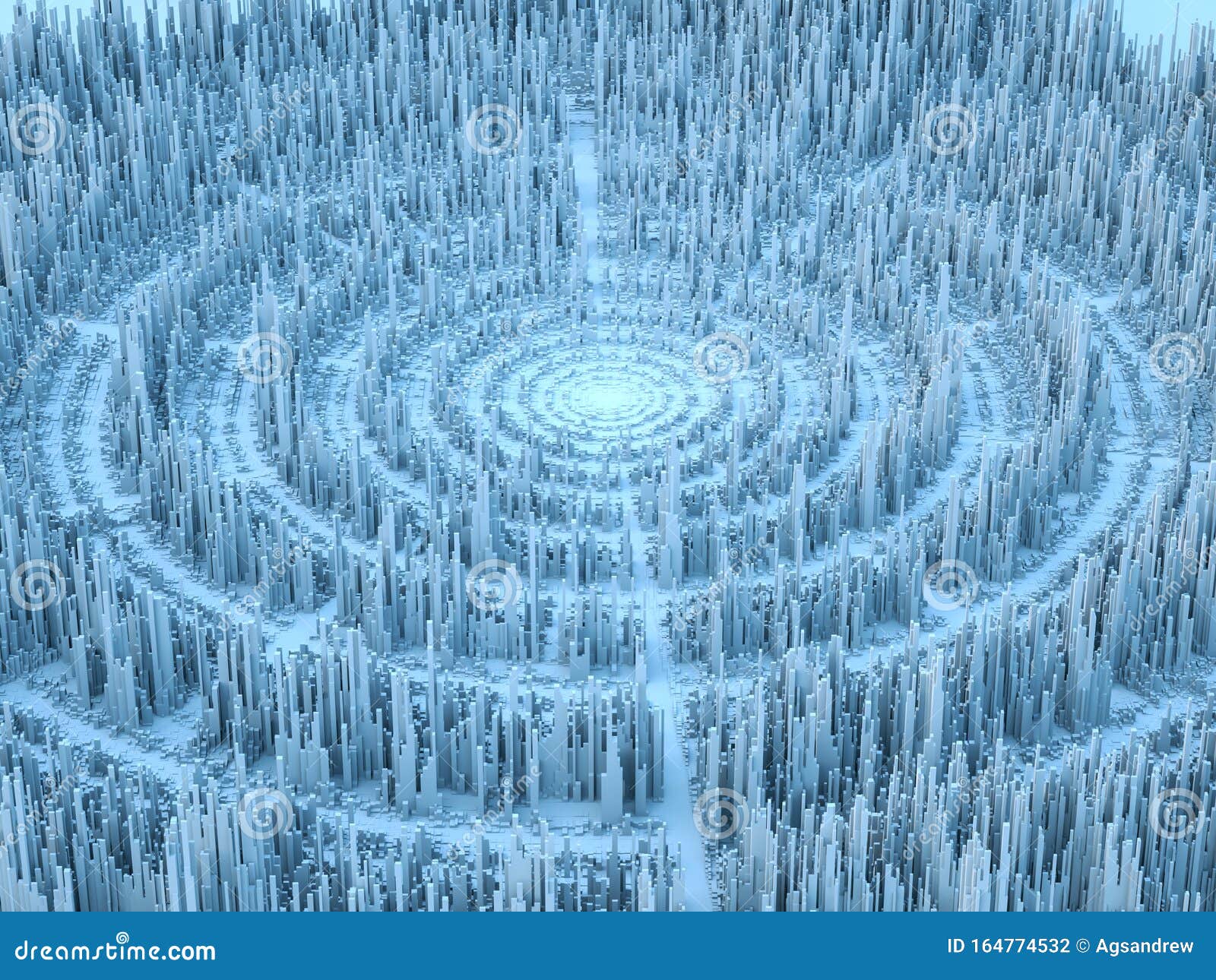 3D Pattern Displacement stock illustration. Illustration of mathematics ...