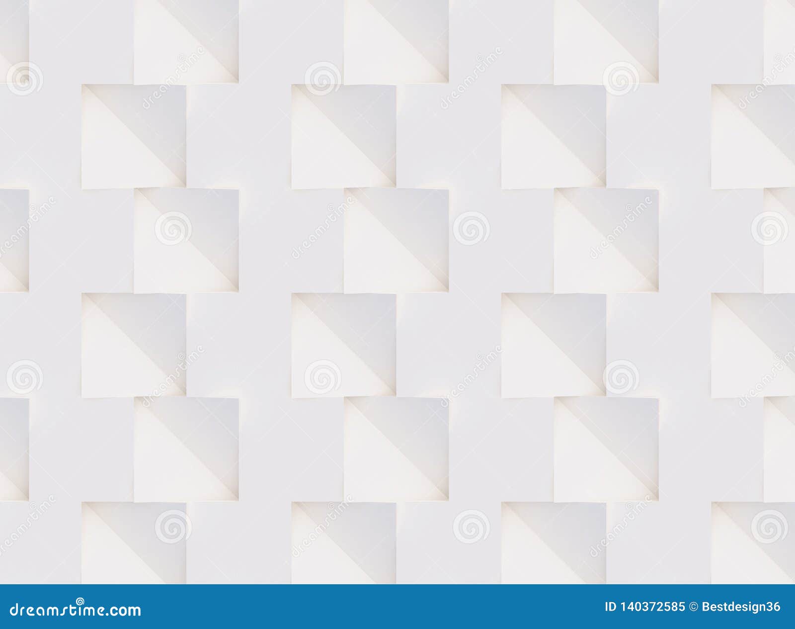 3D Pattern of White and Beige Geometric Shapes Stock Illustration ...