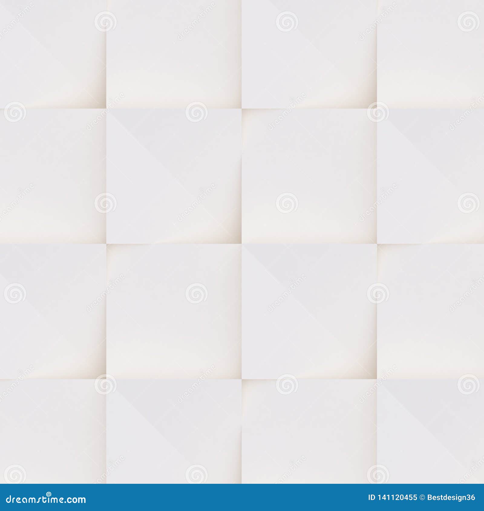 3D Pattern of White and Beige Geometric Shapes Stock Illustration ...