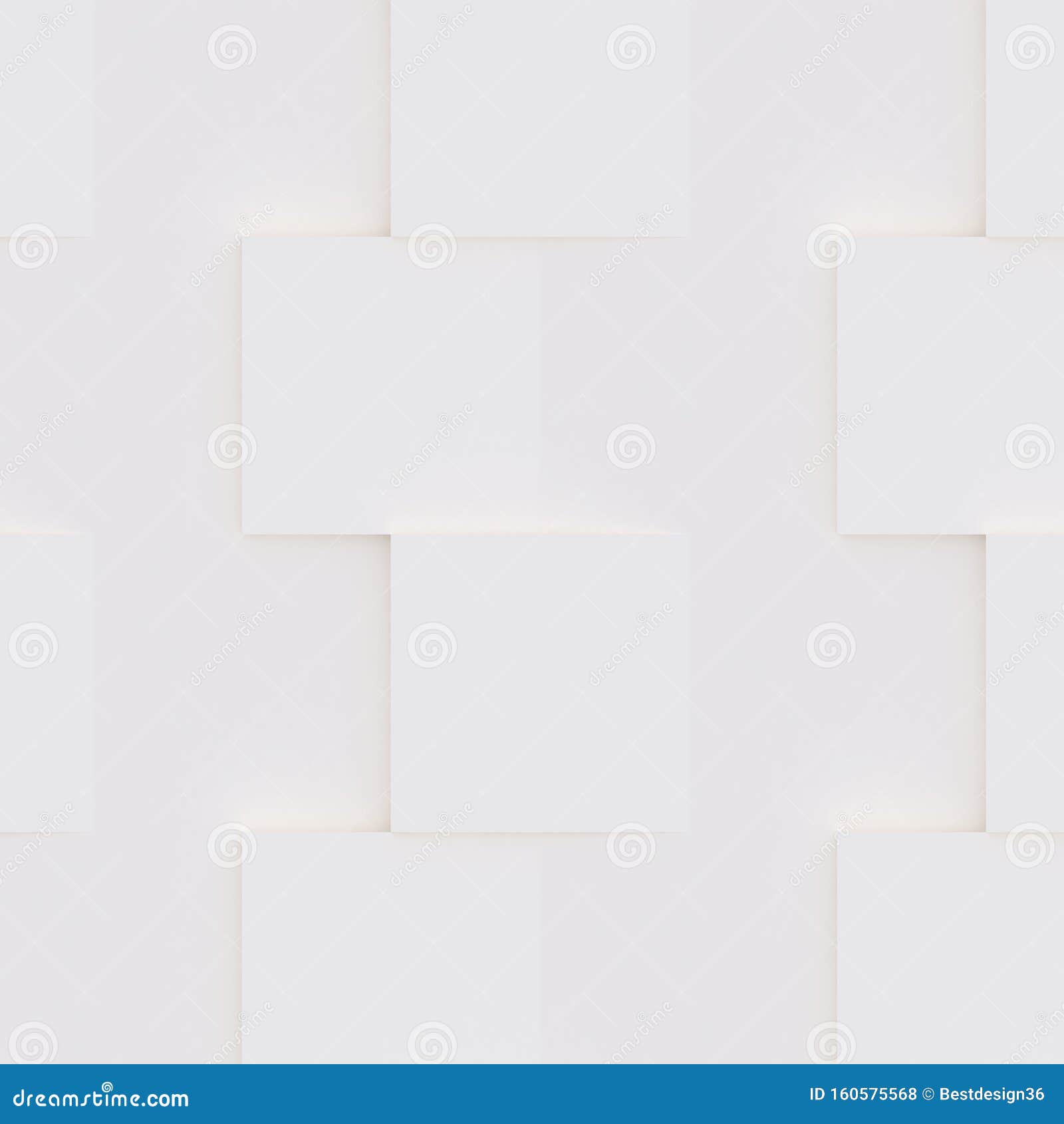 3D Pattern Made of White and Beige Geometric Shapes Stock Illustration ...