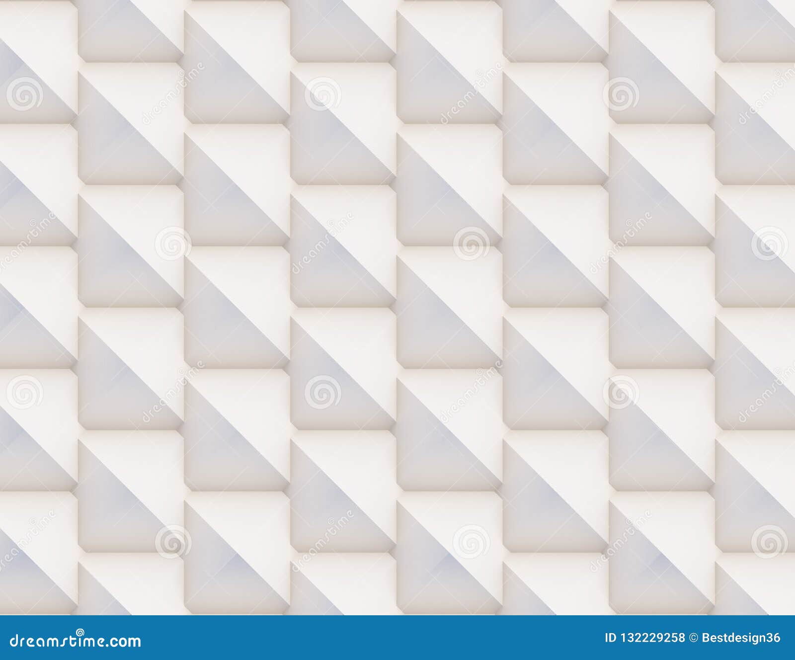 3D Pattern of White and Beige Geometric Shapes Stock Photo - Image of ...