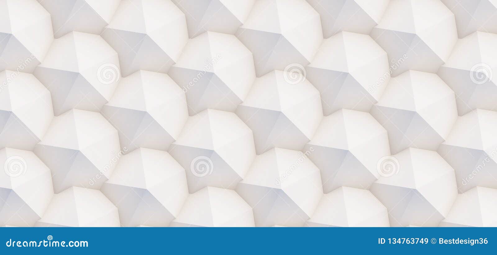 3D Pattern of White and Beige Geometric Shapes Stock Image - Image of ...